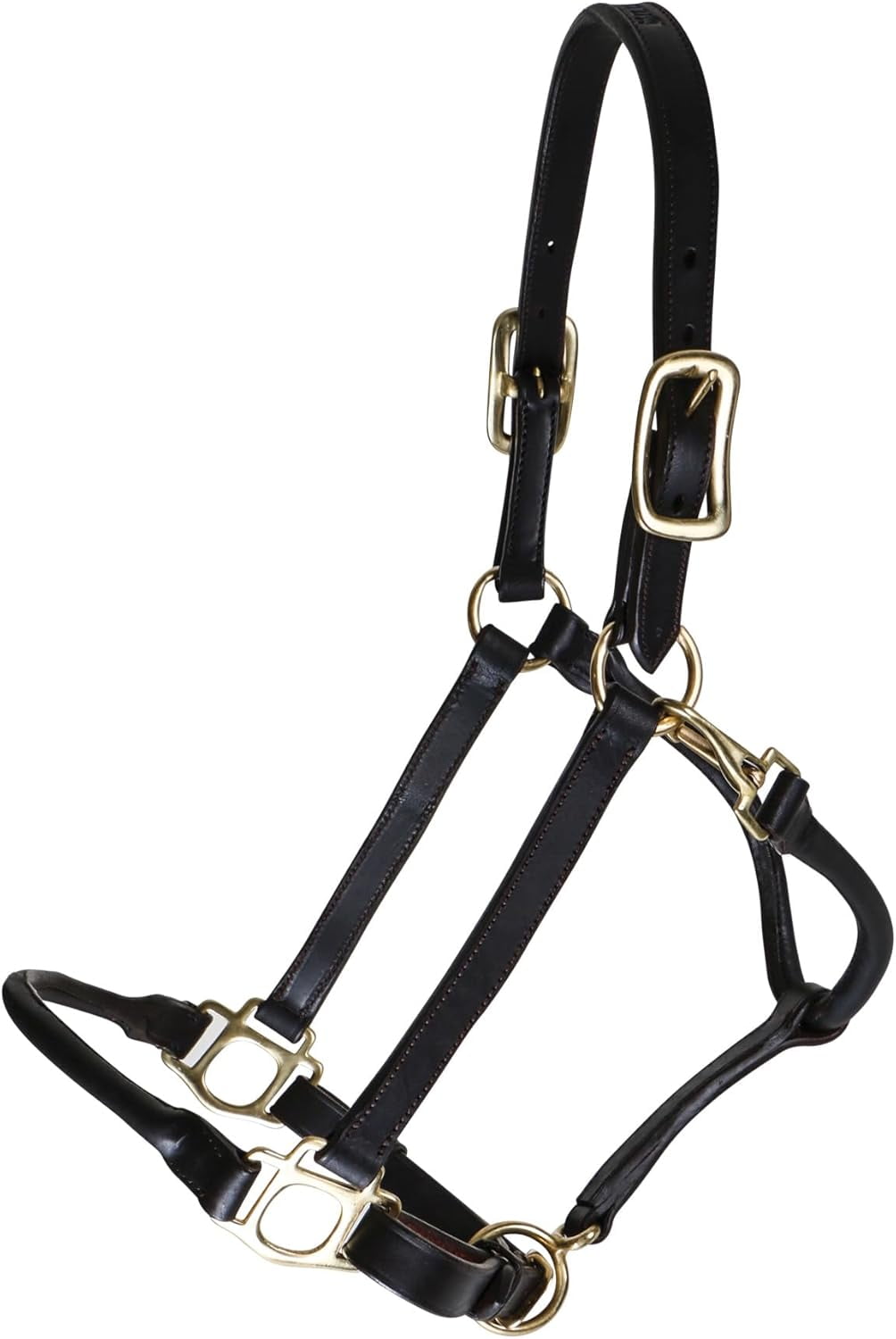 Paris Rolled Nose Leather Halter for Horses | Size Options | Showcases Head Beauty | Top Grain ...