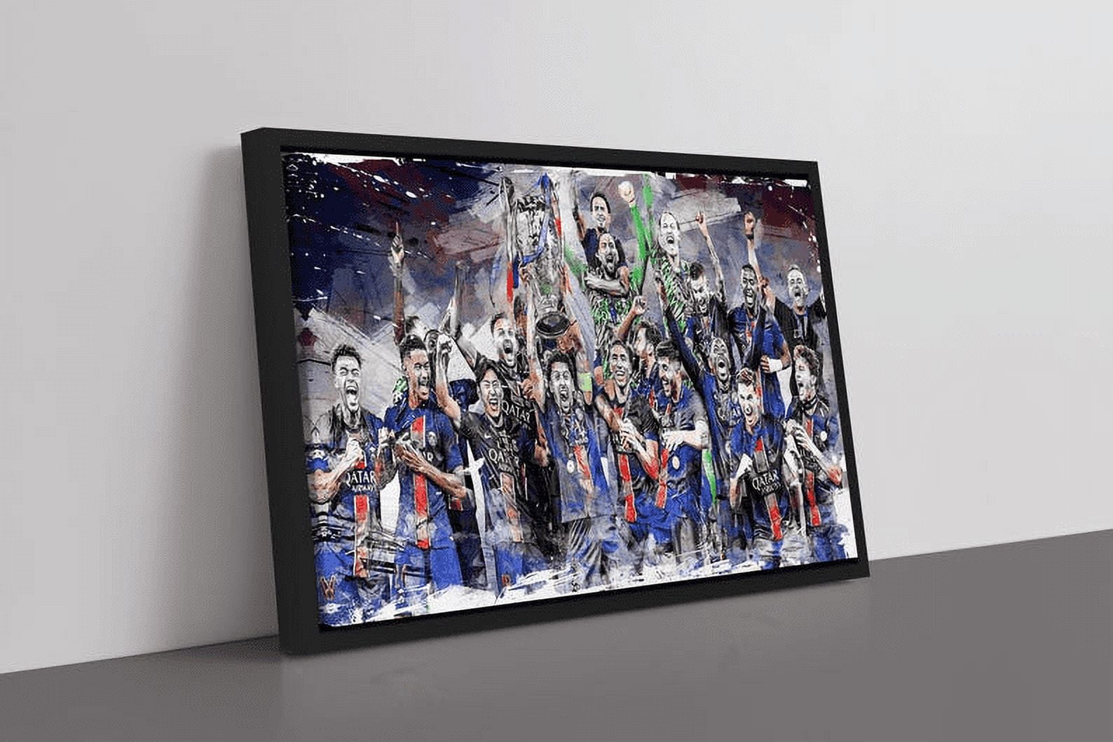 Paris Saint Germain Canvas Champions League Winners 2025 Poster PSG ...