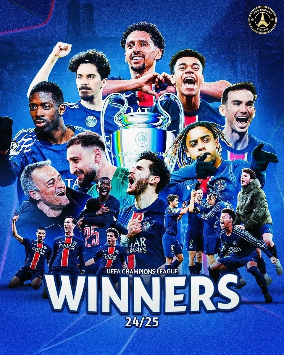 Paris Saint Germain Triumphs As The 2025 UEFA Champions League Winner ...