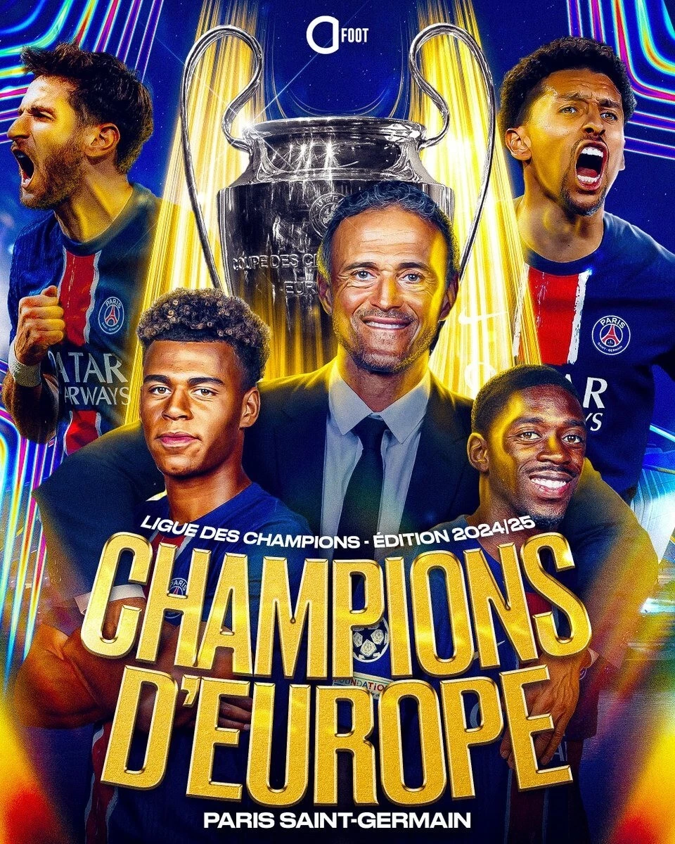 Paris Saint Germain Triumphs As The 2025 UEFA Champions League Winner ...