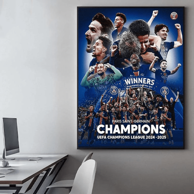 Paris Saint Germain Winning UEFA Champions League 2024–2025 Season ...