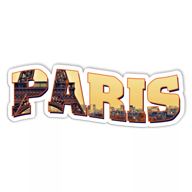 Paris Skyline City Sticker France Travel City Stickers Phone Decal ...