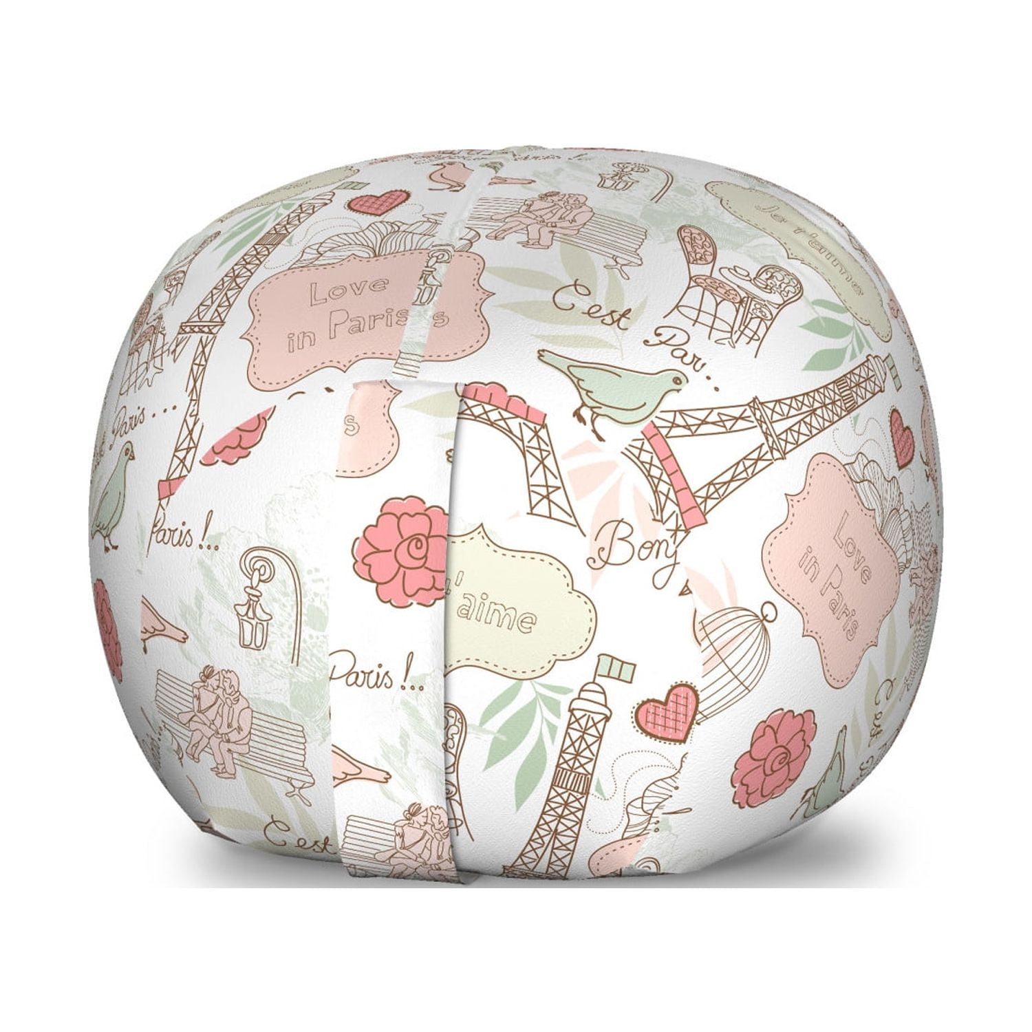 Paris Storage Toy Bag Chair, French Pop Culture Lovers in Streets ...