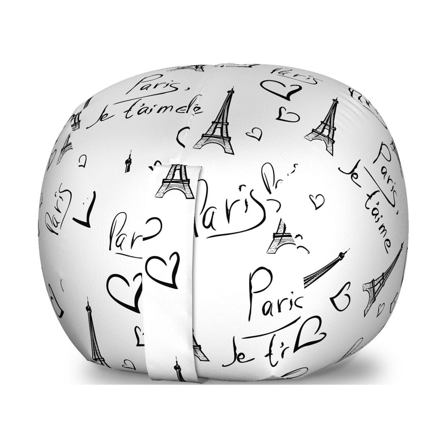 Paris Storage Toy Bag Chair, World Capital City of Love French European ...