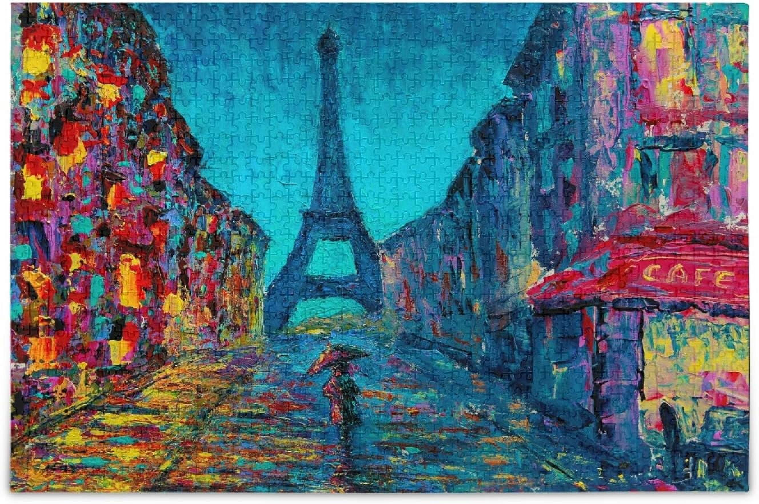 Paris Street Art Painting Puzzle for Adults 1000 Piece Puzzles Game DIY ...
