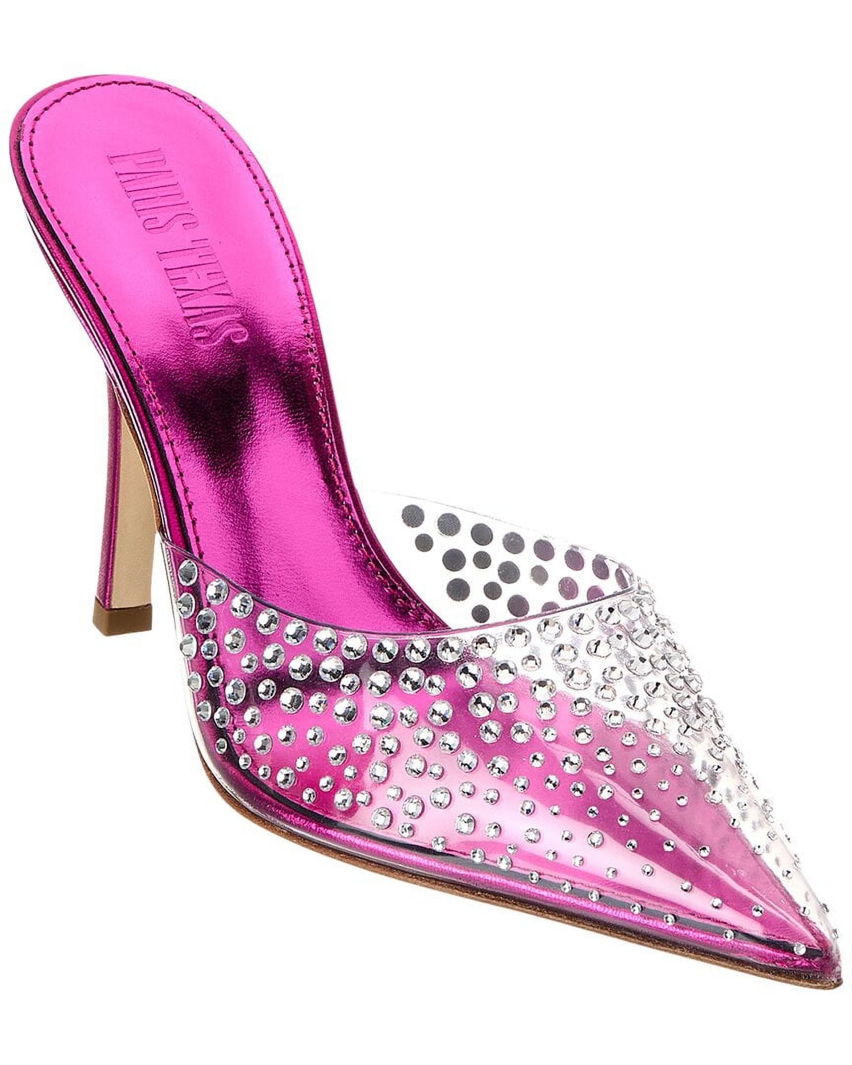 Paris Texas Holly Huda Vinyl & Leather Pump, 39.5, Pink - Walmart.com