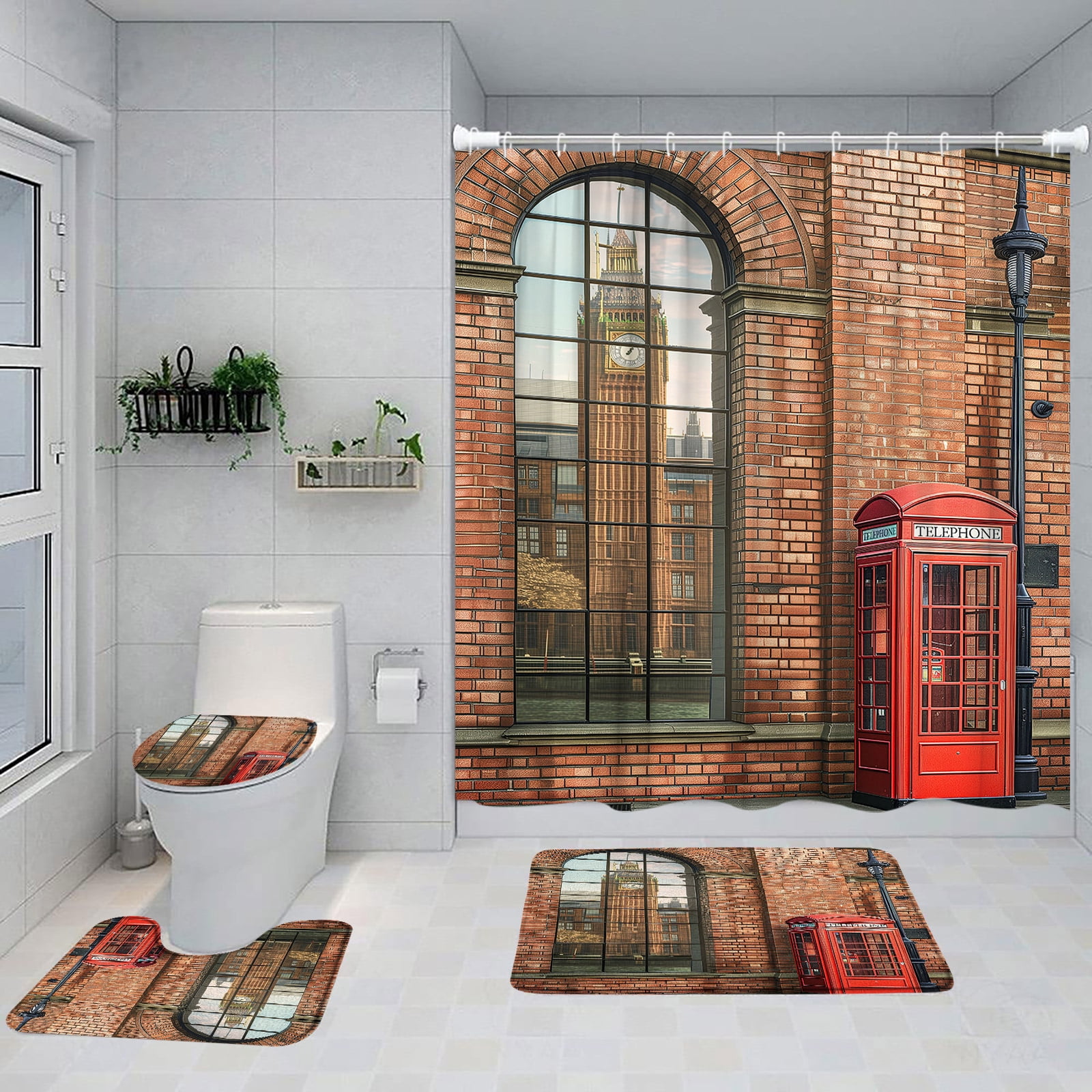 Paris Tower Scenic Shower Curtain City Street Architecture landscape ...