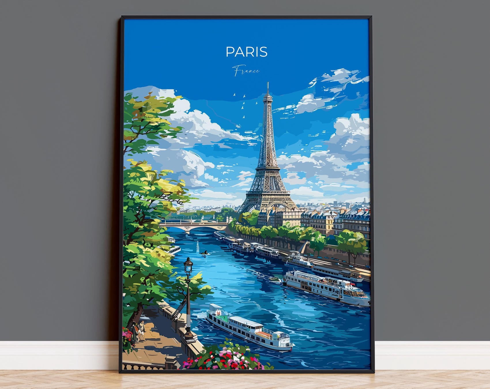 Paris Travel Print, Travel Poster of Paris, France, Paris Art Lovers ...