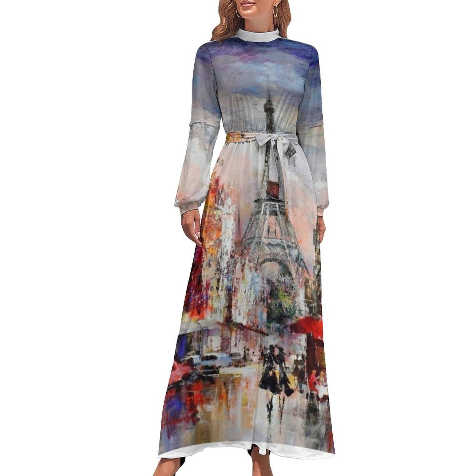 Paris design Long Dress elegant chic women dresses promotion Prom gown ...