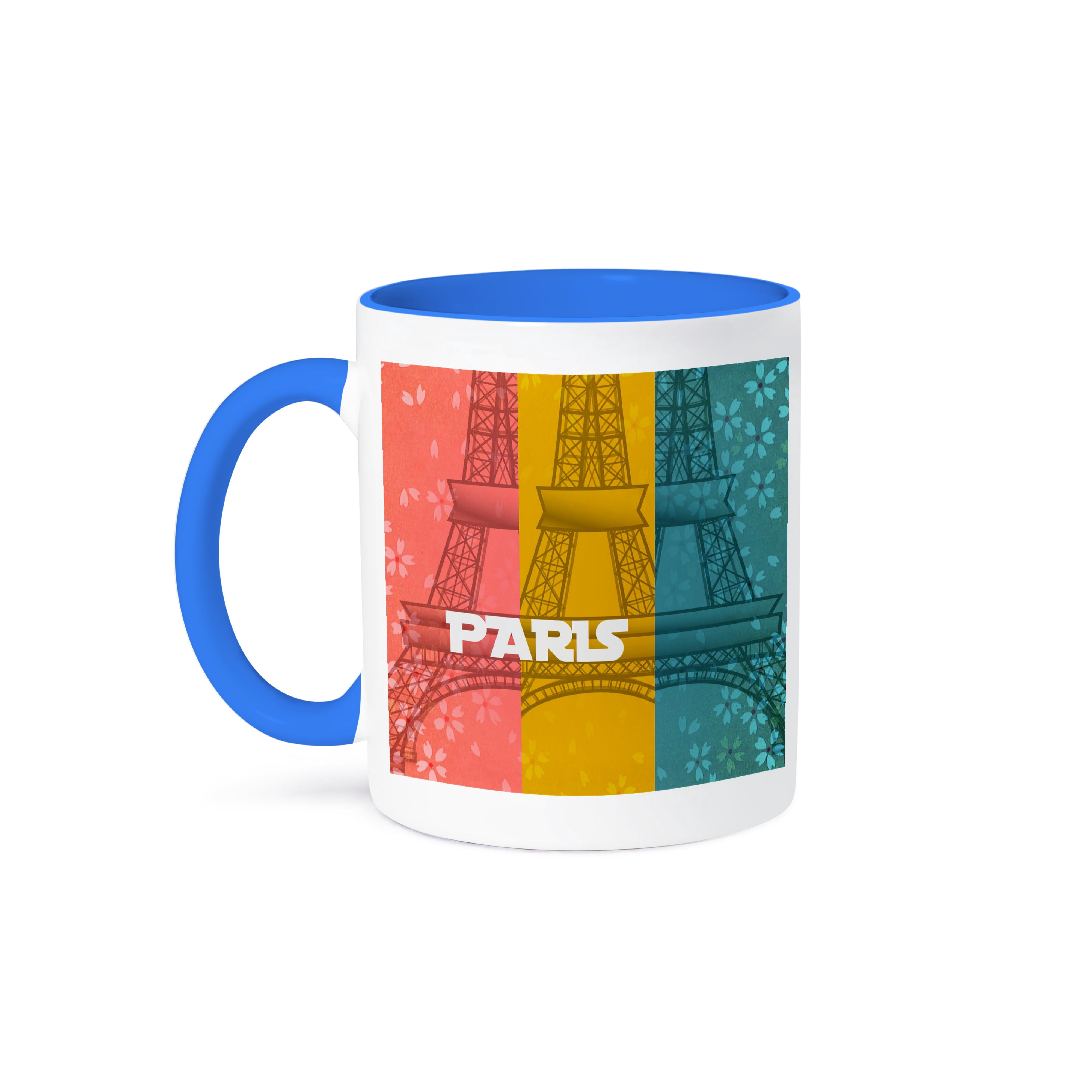 3dRose, Paris in Spring Floral - Romantic - France - Cities - Art, 15oz ...