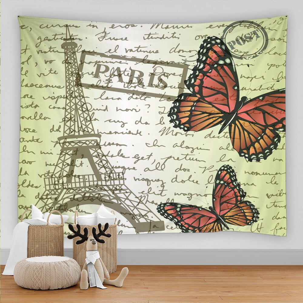 Paris tower Tapestry Mandala Tapestry Wall Hanging Tapestries Boho ...