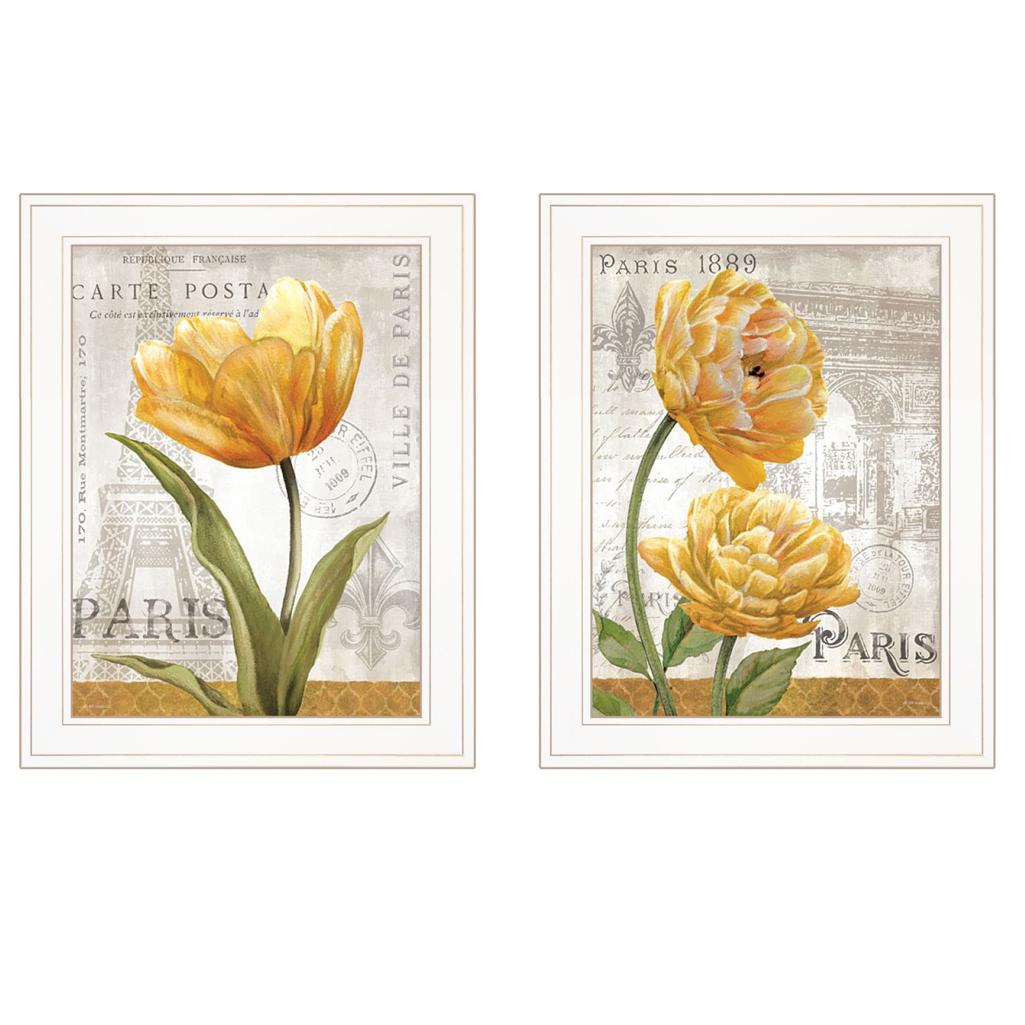 Paris vignette By Ed Wargo Printed Framed Wall Art Wood Multi-Color ...