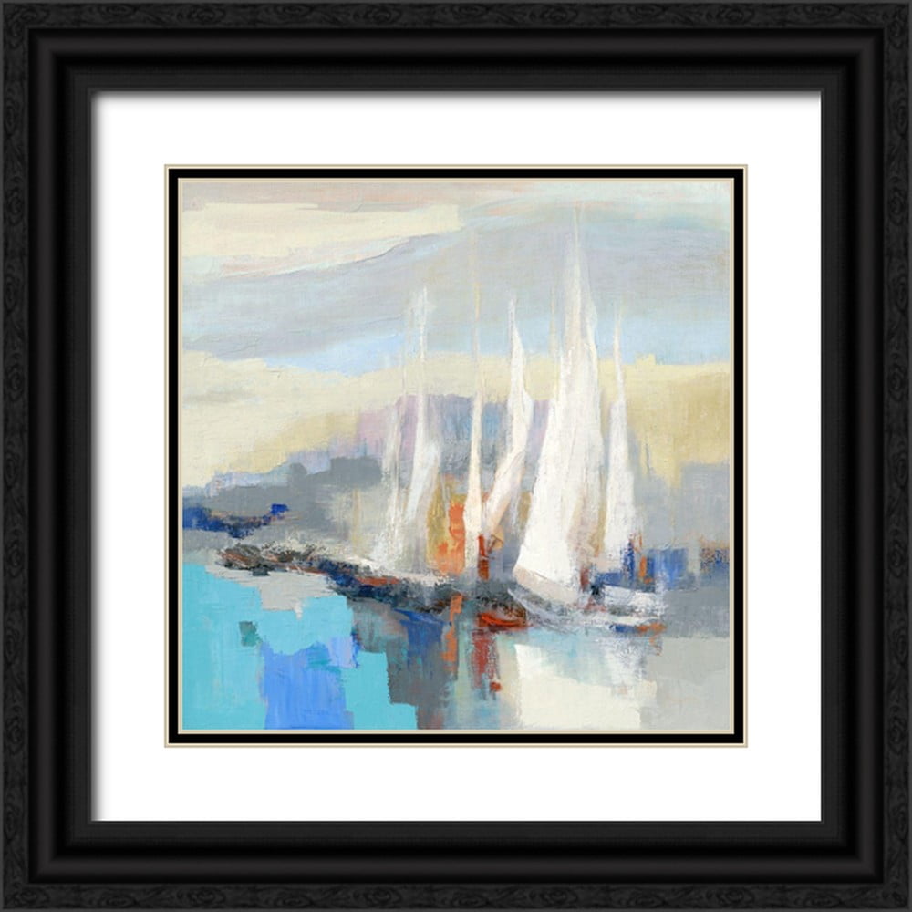 Parise, Chantal 15x15 Black Ornate Wood Framed with Double Matting ...