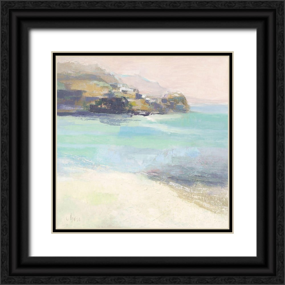 Parise, Chantal 26x26 Black Ornate Wood Framed with Double Matting ...