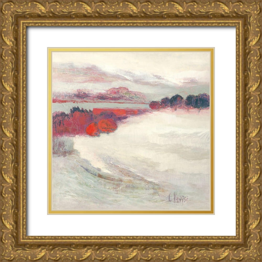 Parise, Chantal 26x26 Gold Ornate Wood Framed with Double Matting ...