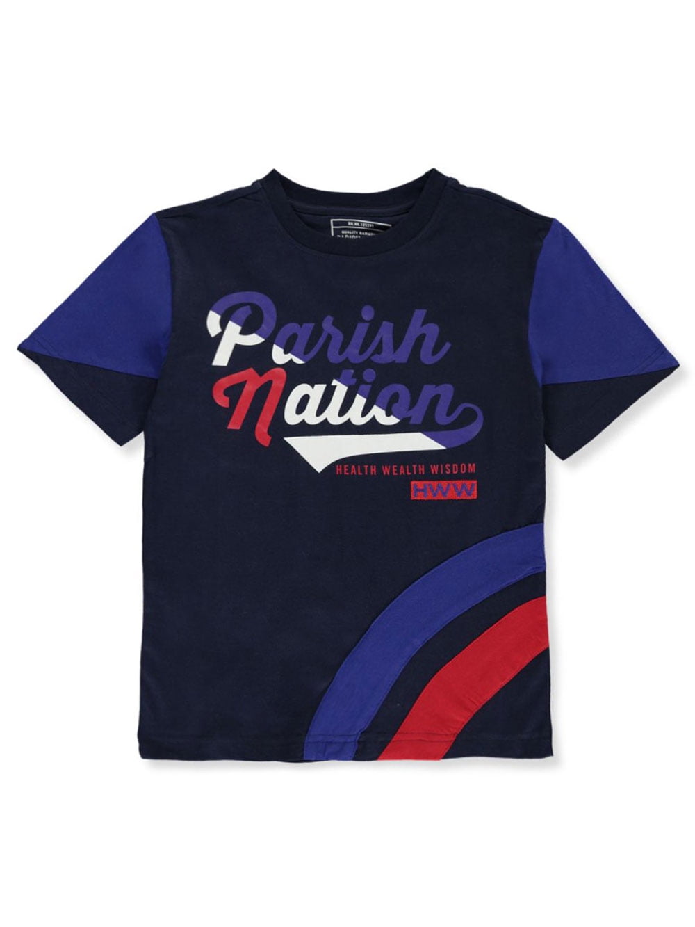 Parish Nation Boys Jersey Cotton Tee Shirt Sporty Graphic Print ...