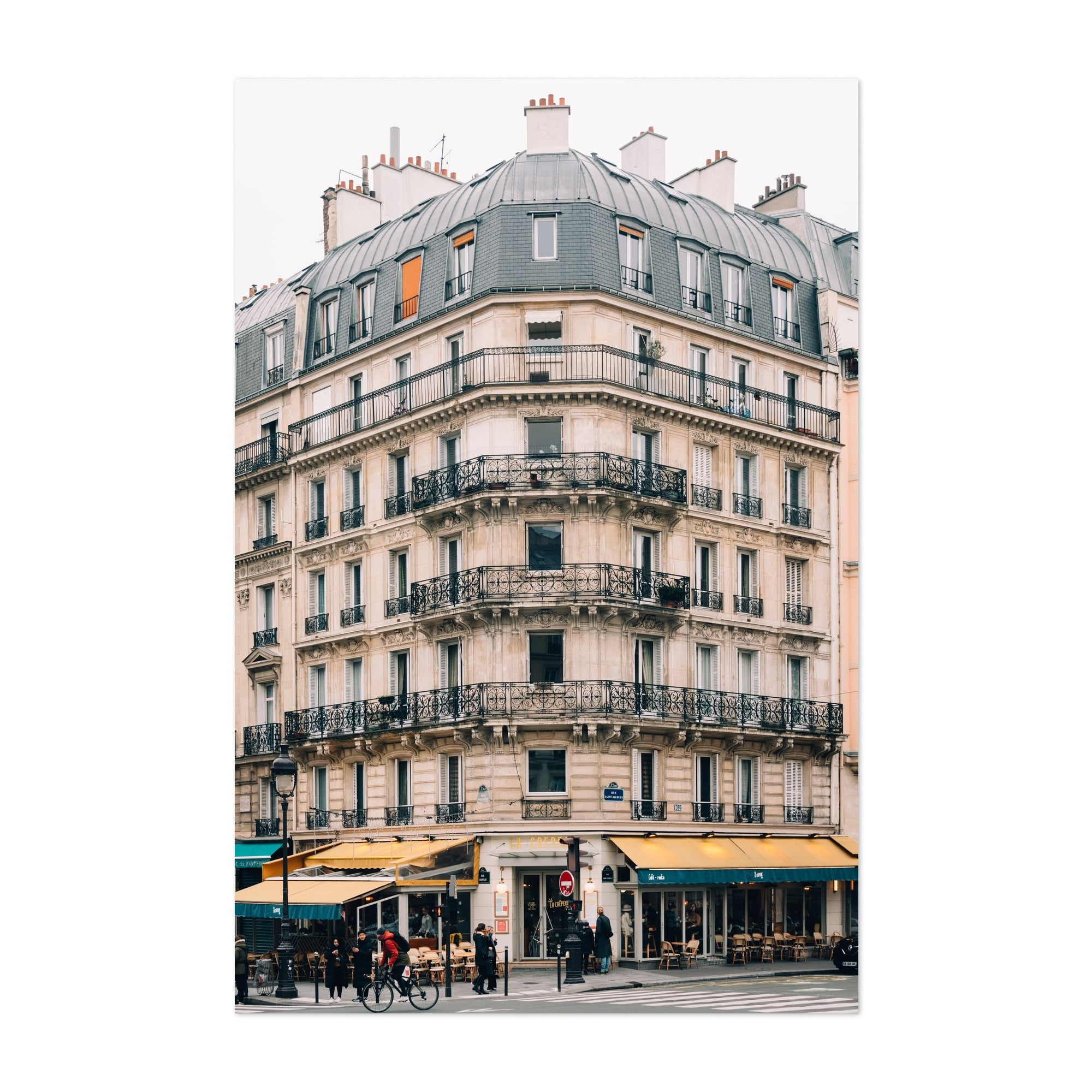 Parisian Corner 01 - Paris Île-de-France France Photography Unframed Wall Art Print 24 x 36 ...
