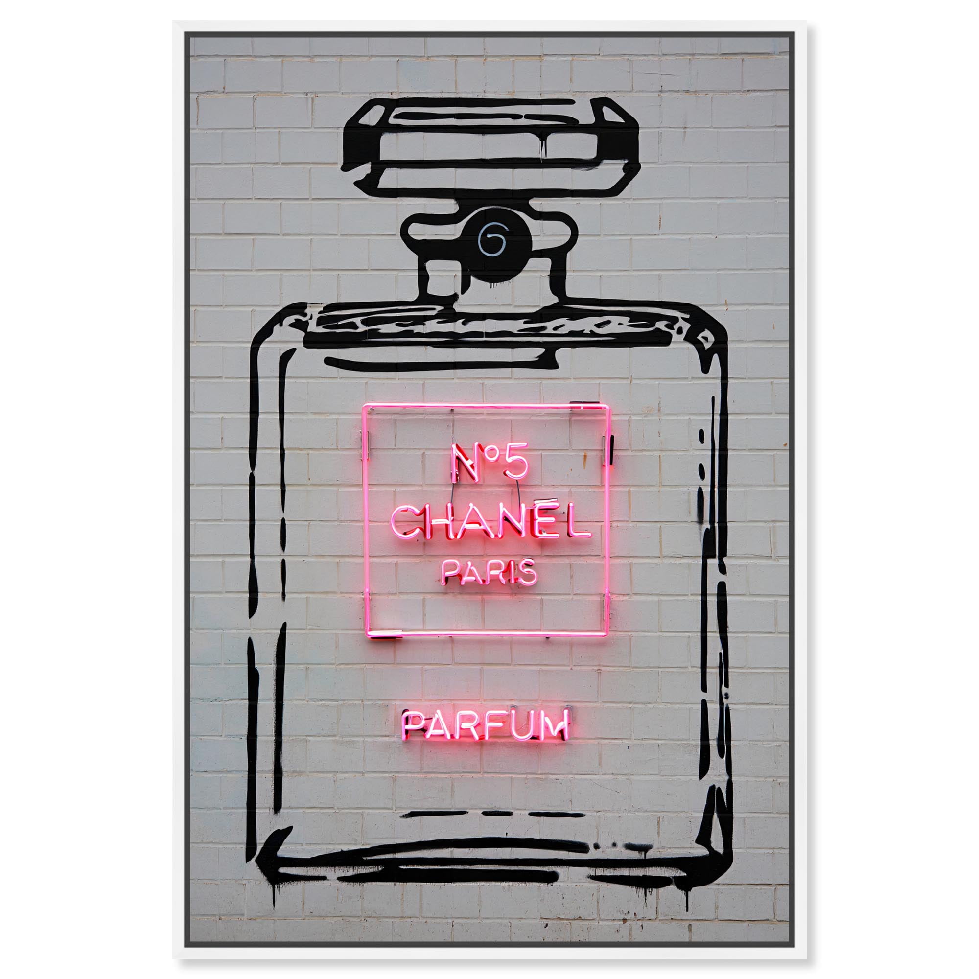 Parisian Perfume Canvas Fashion Wall Art by Art Remedy, White Frame, 16 ...