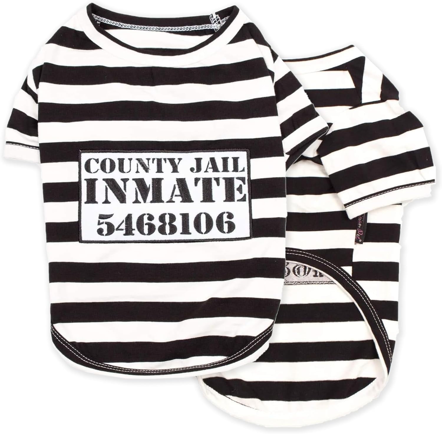 Parisian Pet Dog Halloween Costume - Prisoner Dog Costumes Shirt - Dog ...