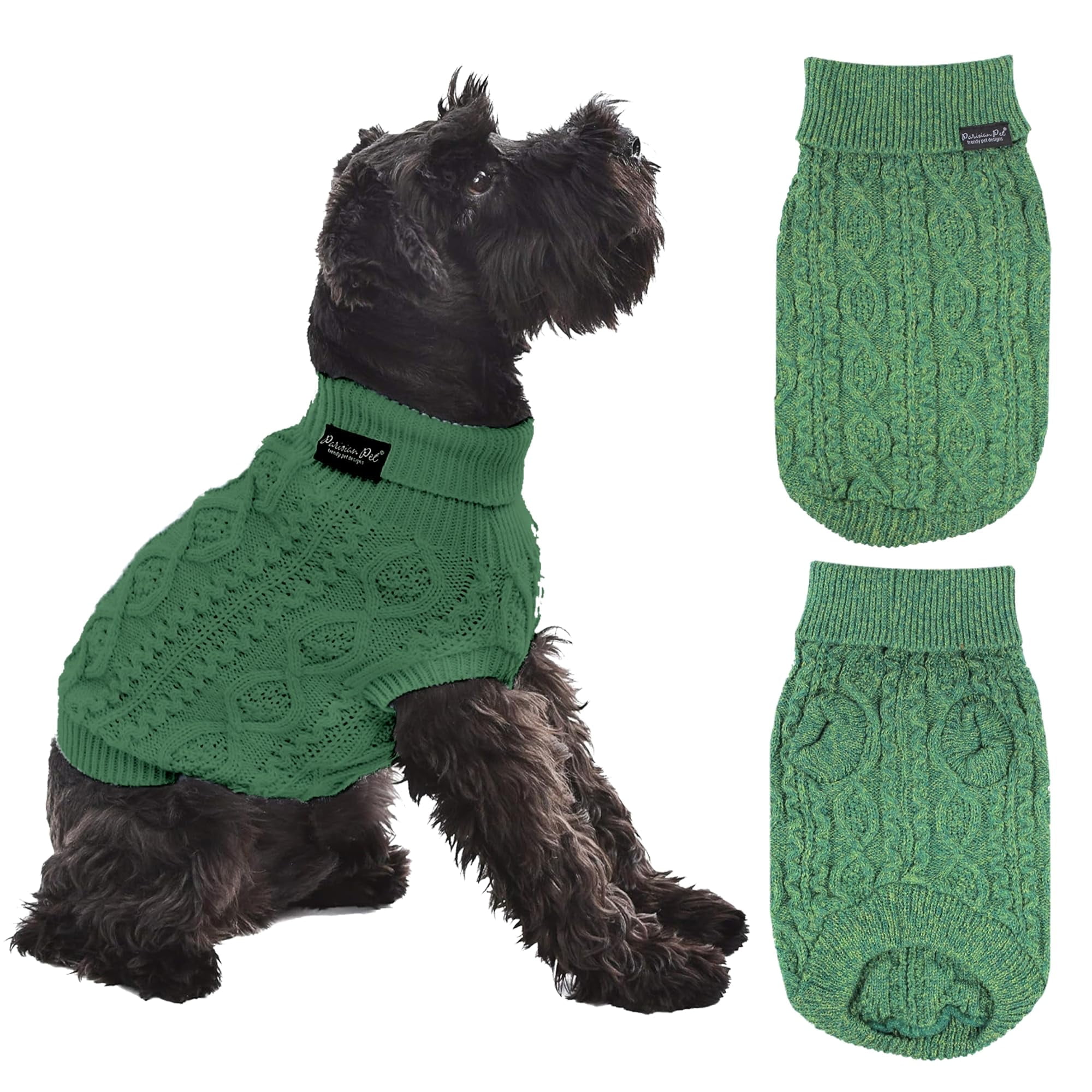 Parisian Pet Unisex Dog Sweaters - Pull Over, Turtle Neck Dog Sweater ...