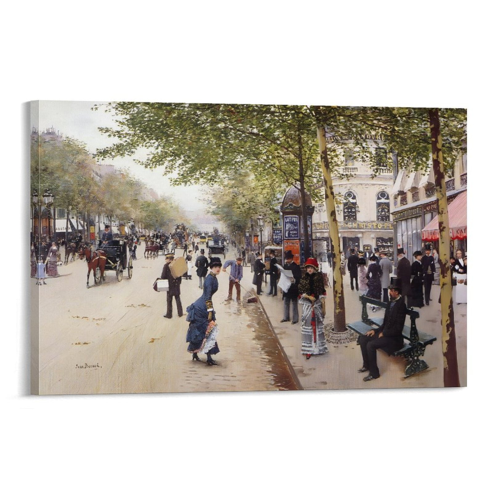 Parisian Street Scene Jean Béraud Poster Wall Art Picture Painting ...