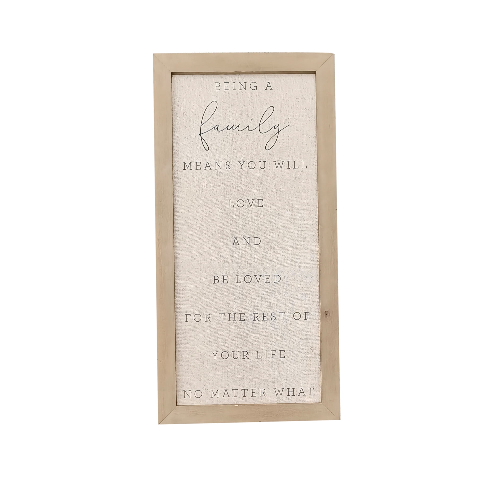 Parisloft Farmhouse Wood Family Sign, Inspirational Wood Wall Family ...