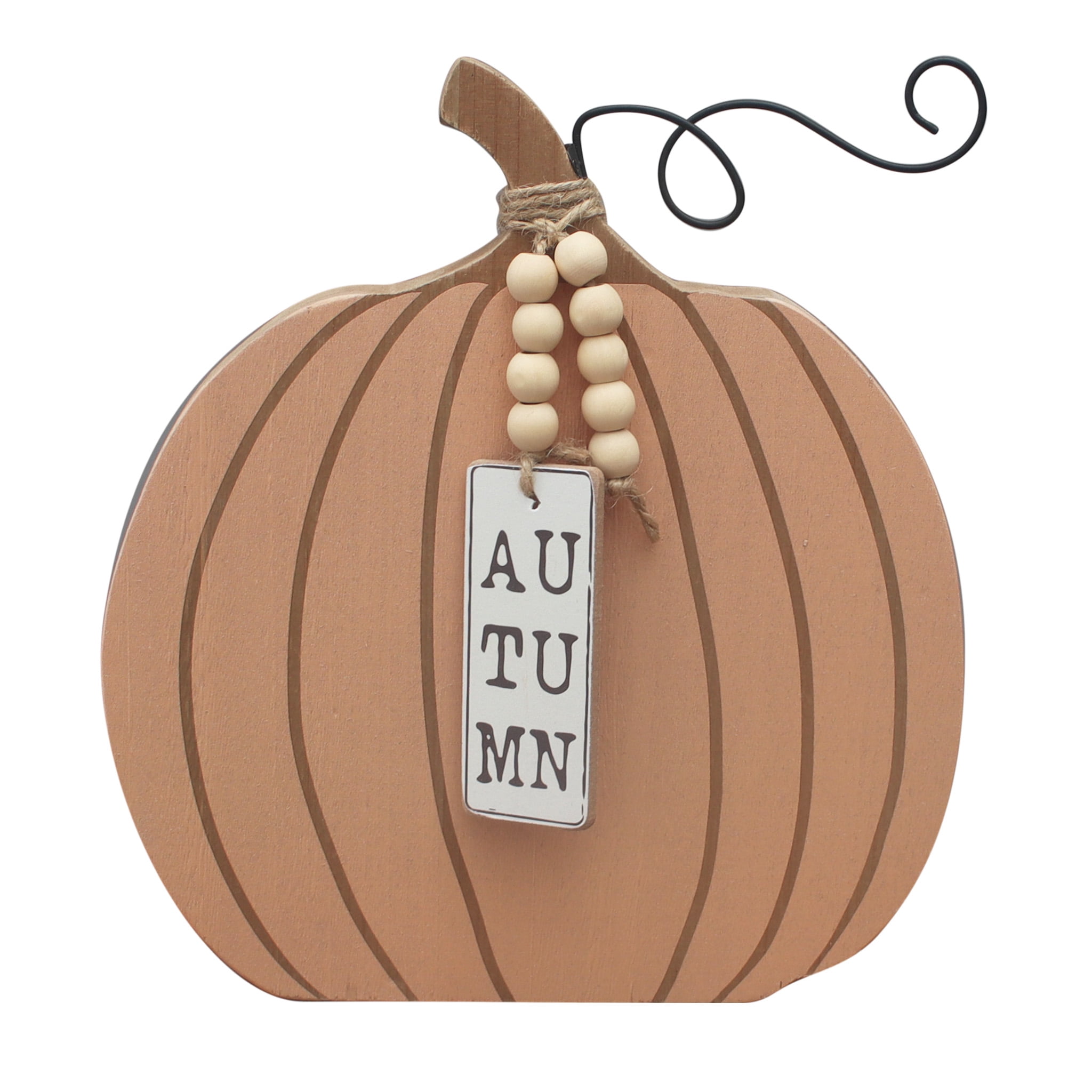 Parisloft Farmhouse Wood Harvest Accent Autumn Pumpkin Tabletop Decor ...