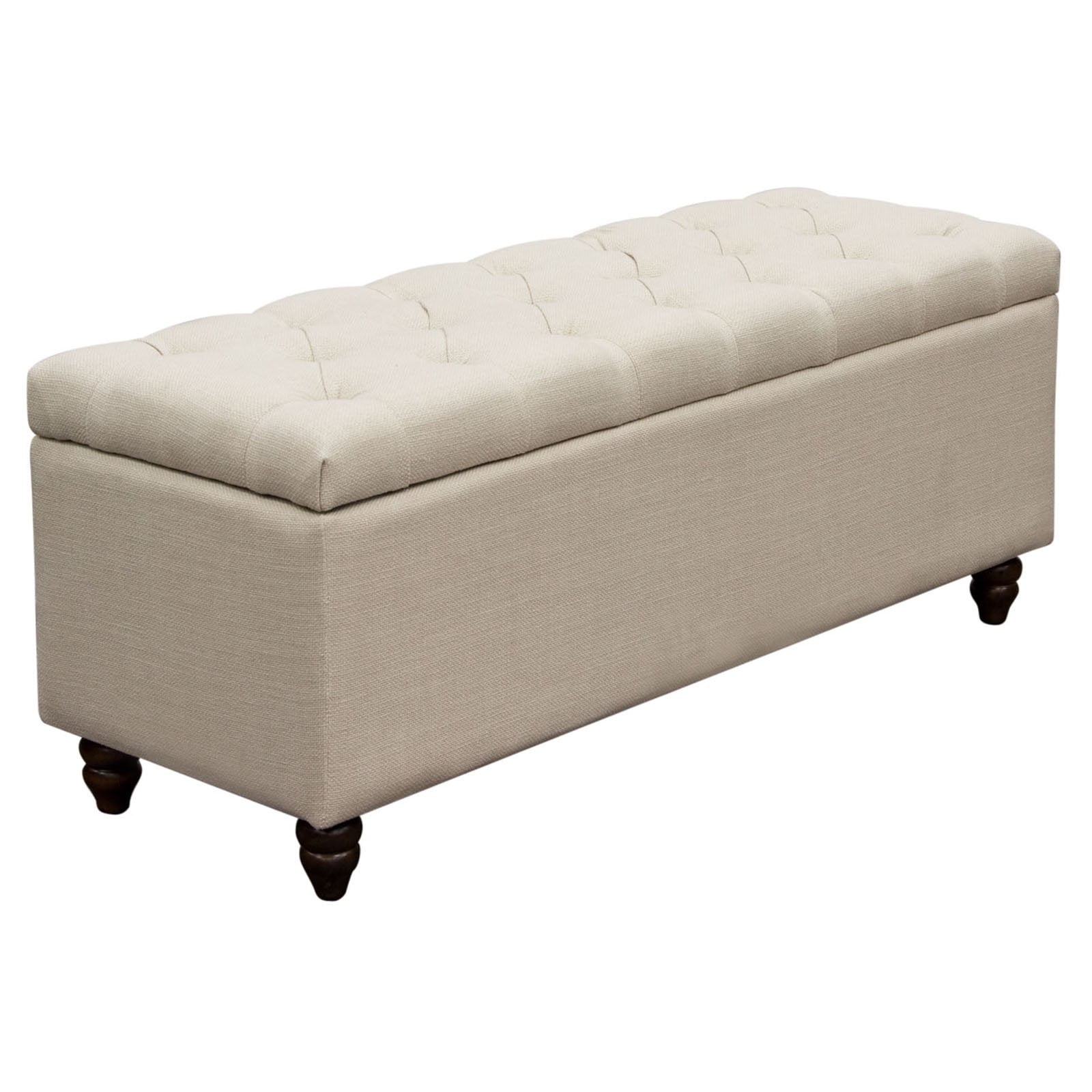 Park Ave Tufted Lift-Top Storage Trunk by Diamond Sofa - Desert Sand ...