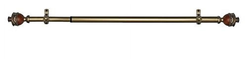 Park Avenue Collection Camino Decorative Rod & Finial Ava 48-86 ...