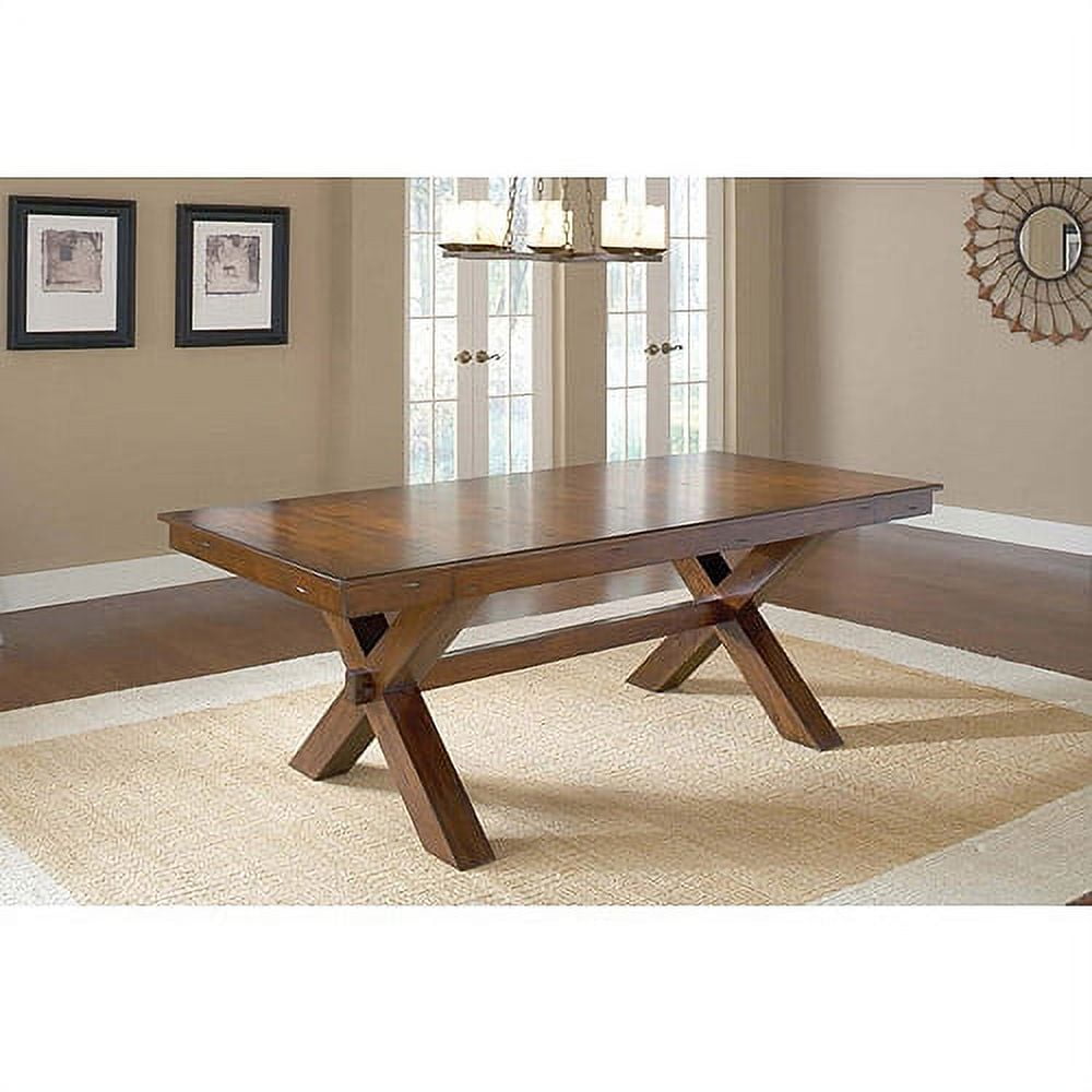 Park Avenue Trestle Dining Table, Dark Cherry - Walmart.com
