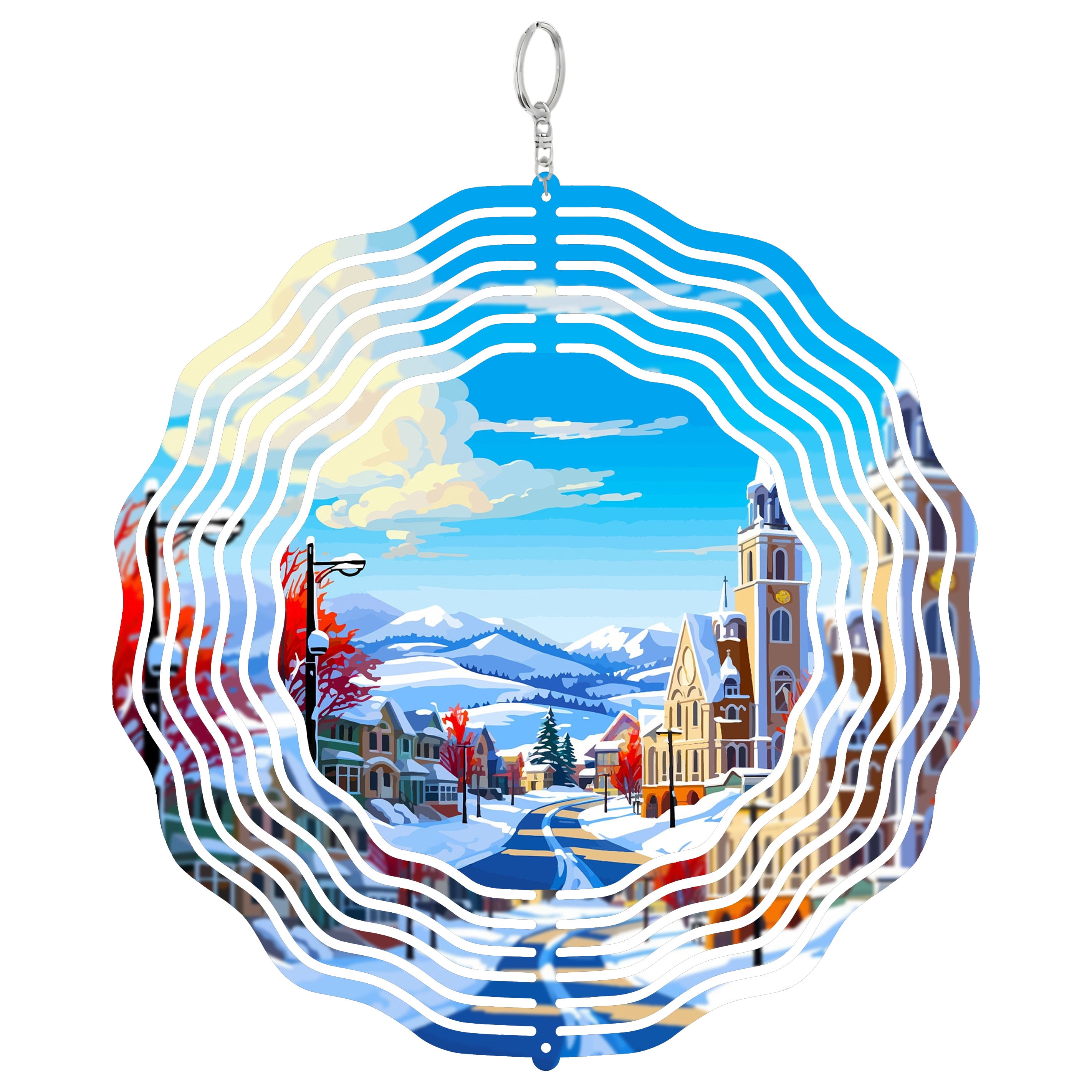 Park City Utah Ski Resort 3D Wind Spinner Stainless Steel Yard Art ...