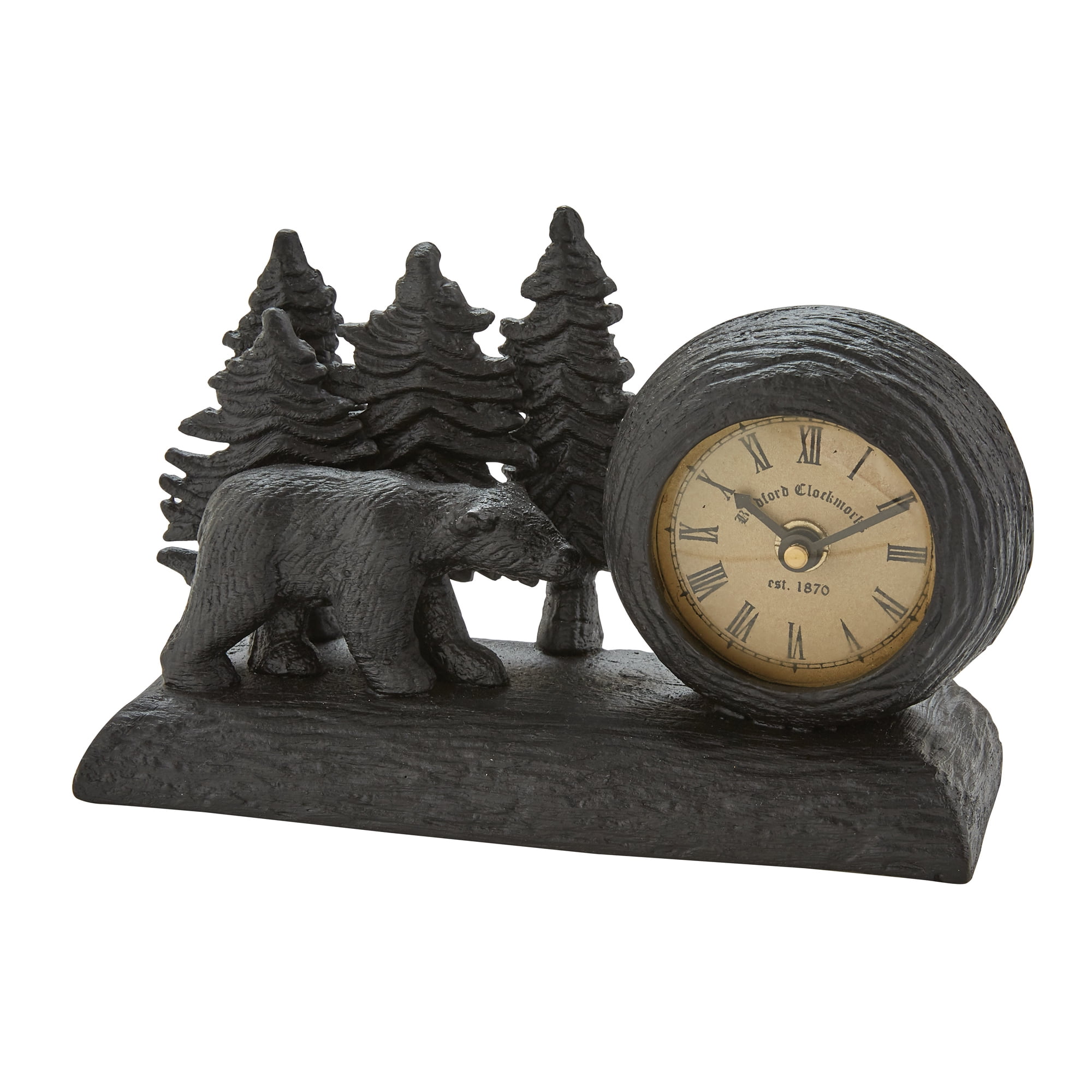 Park Designs Black Bear Table Clock - Walmart.com