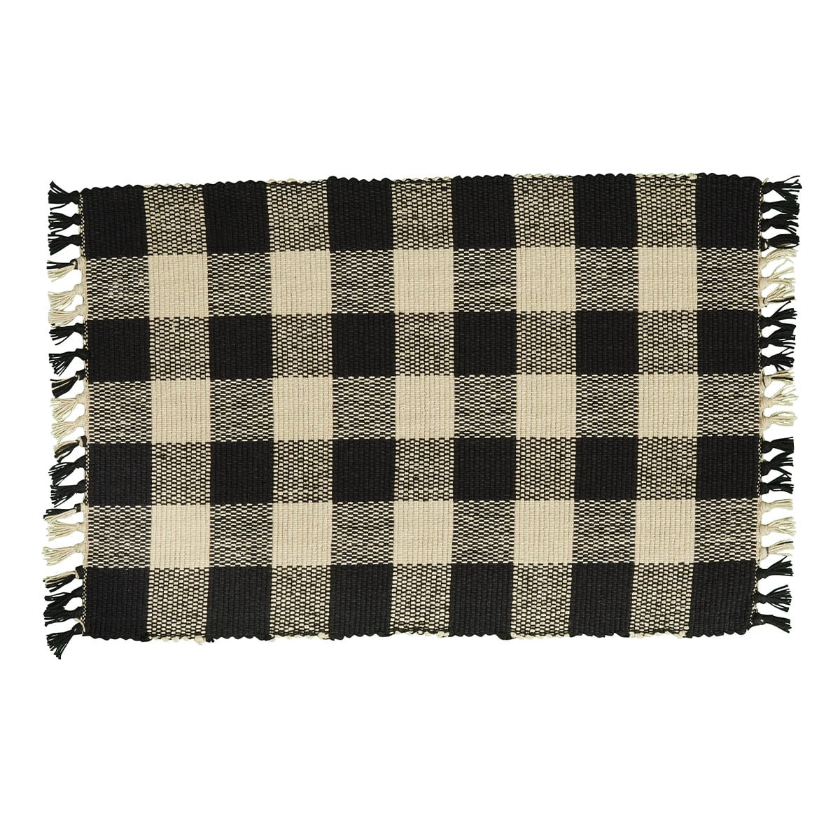Park Designs Black Buffalo Check Yarn Placemat Set of 4 - Walmart.com