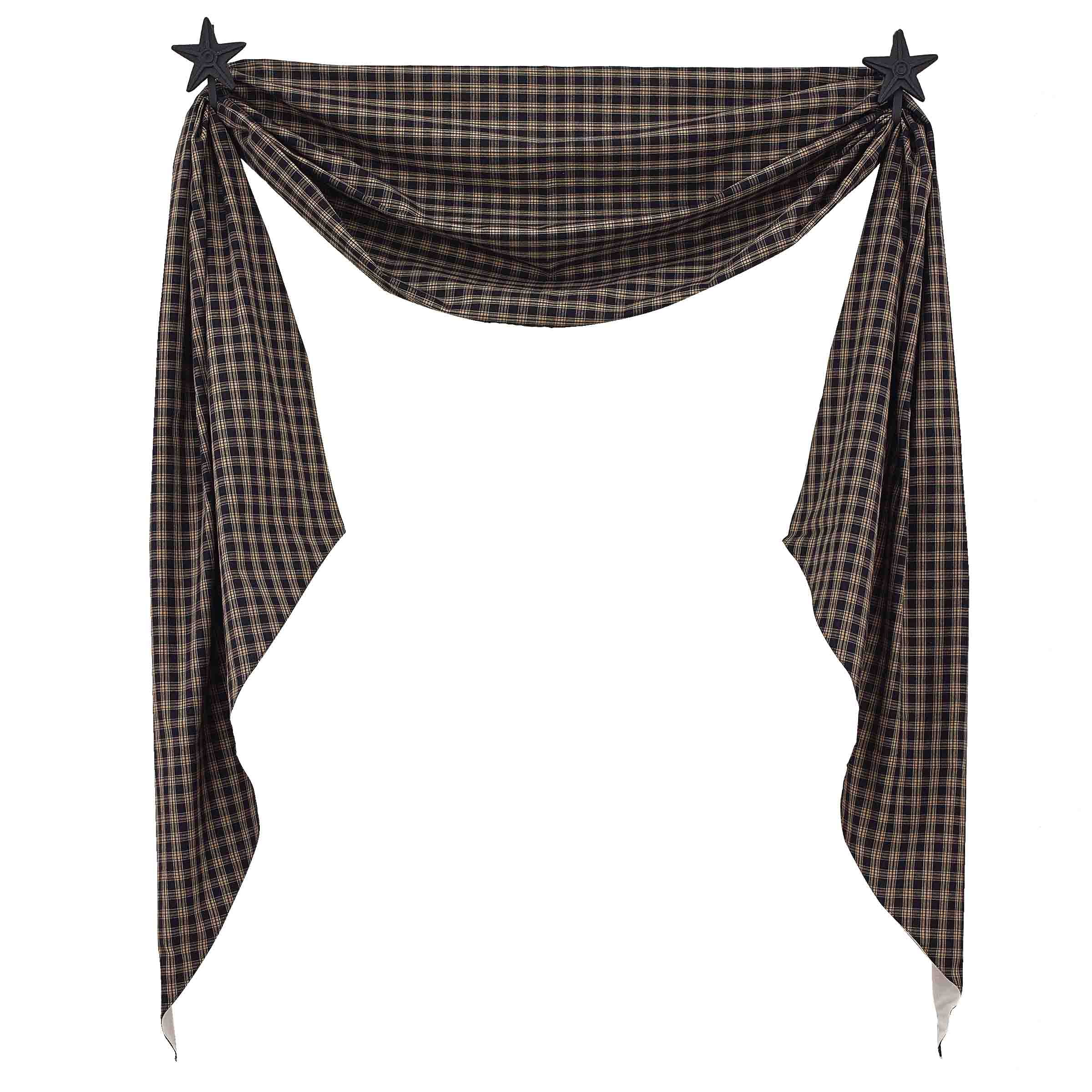 Free Shipping! Park Designs Sturbridge Fishtail Swag - Black - Walmart ...