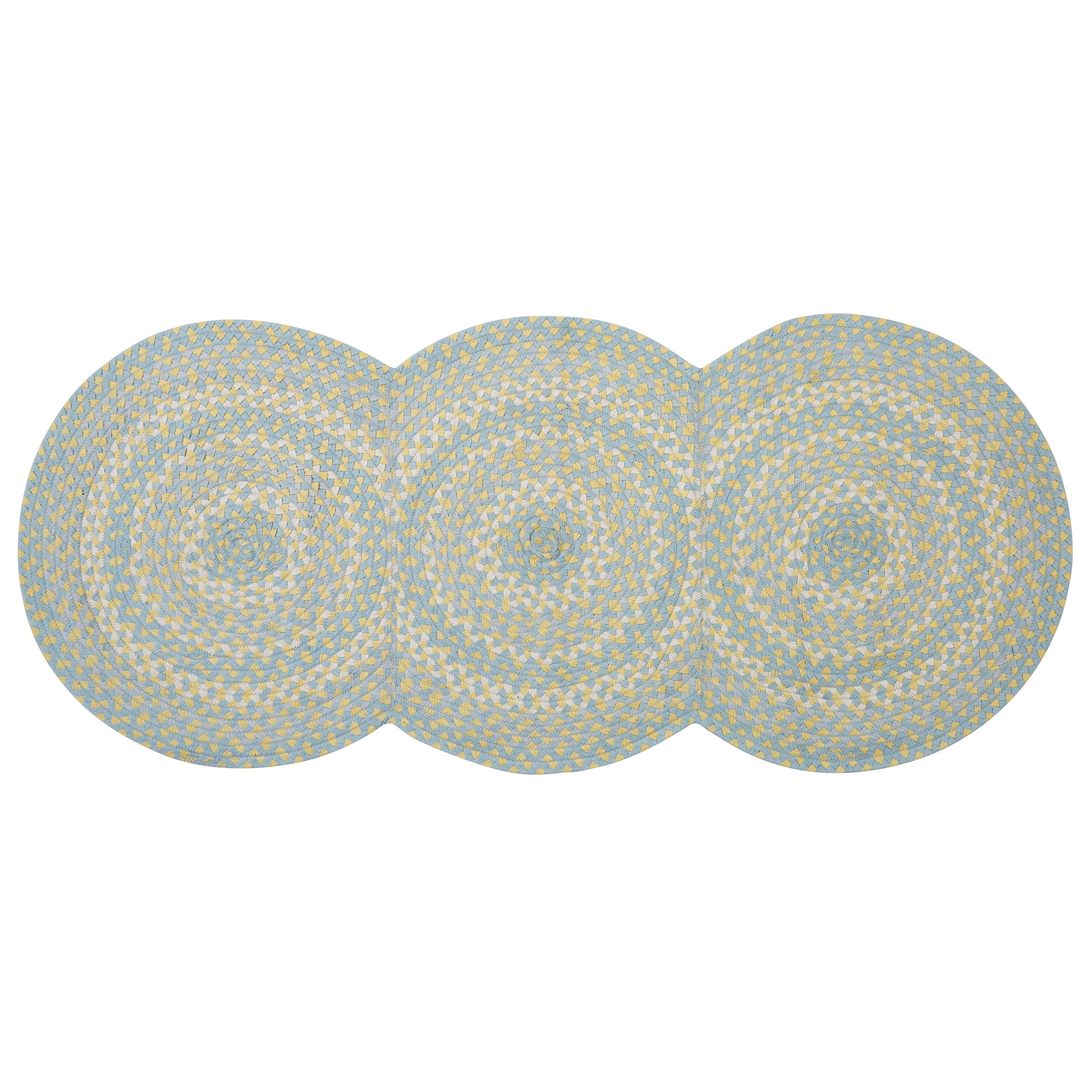 Park Designs Cozy Cottage Braided Blue Indoor Rug Runner 30" x 72 ...