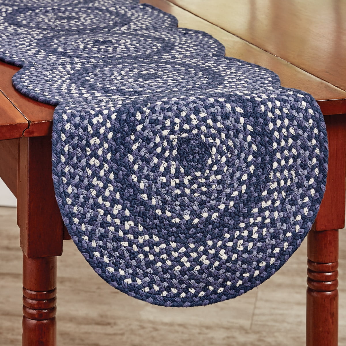 Park Designs Bluestone Braided Table Runner 15" X 54" - Walmart.com