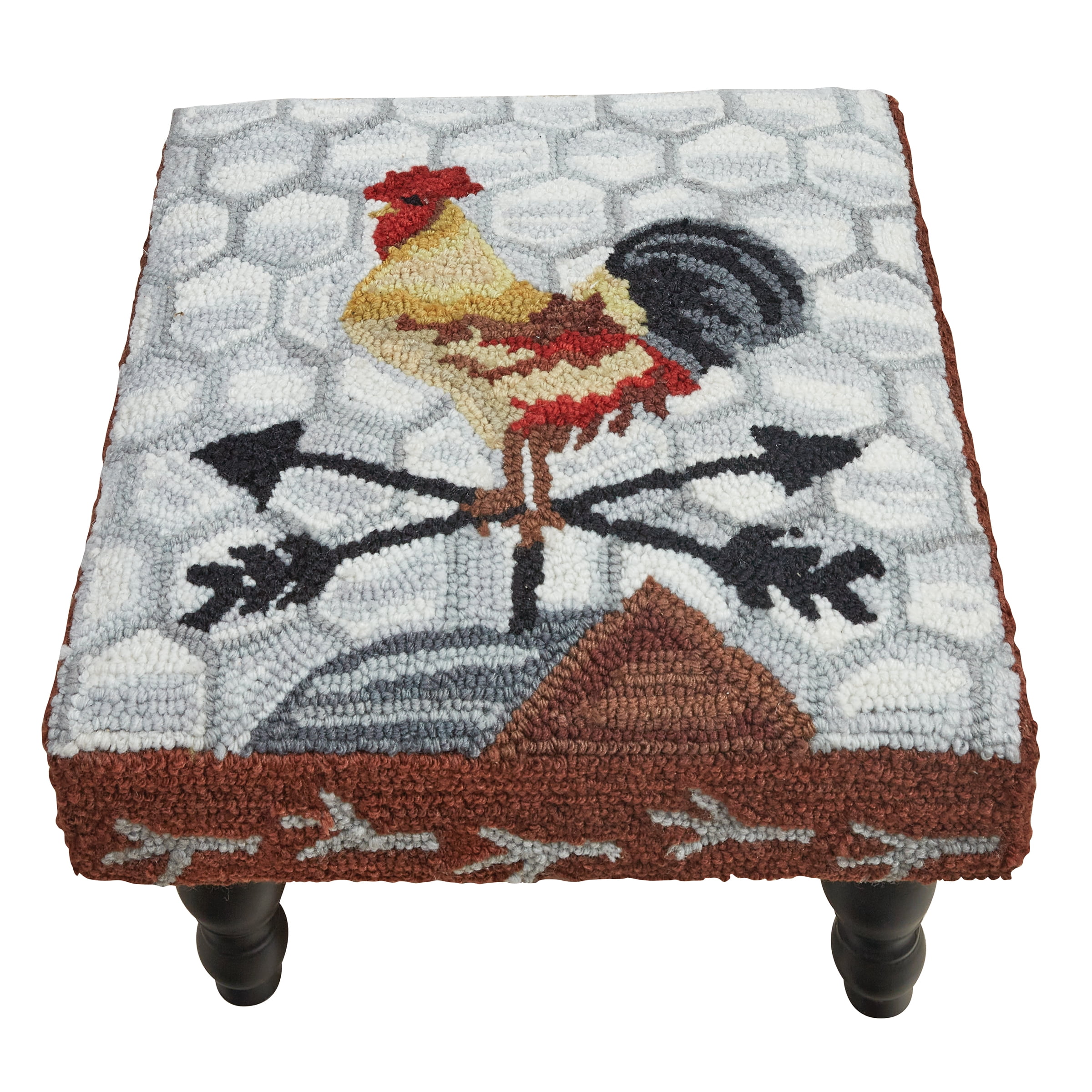 Park Designs Break Of Day Rooster Hooked Stool - Walmart.com