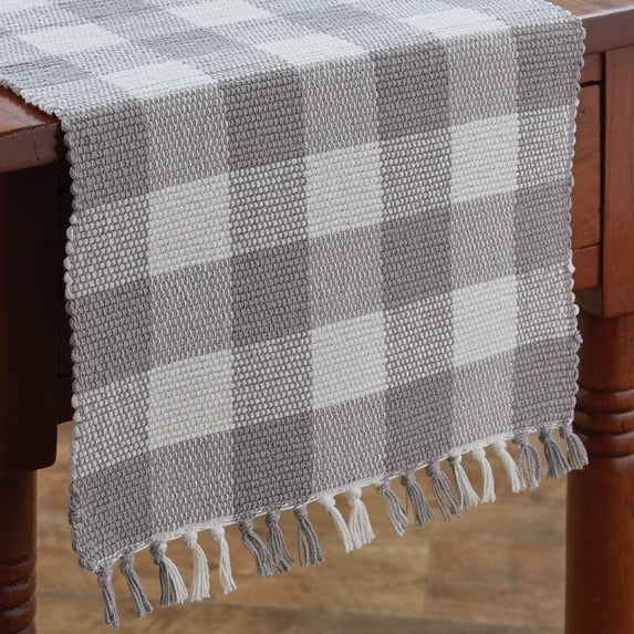 Park Designs Buffalo Check Dove Table Runner Yarn 13" X 54" - Walmart.com