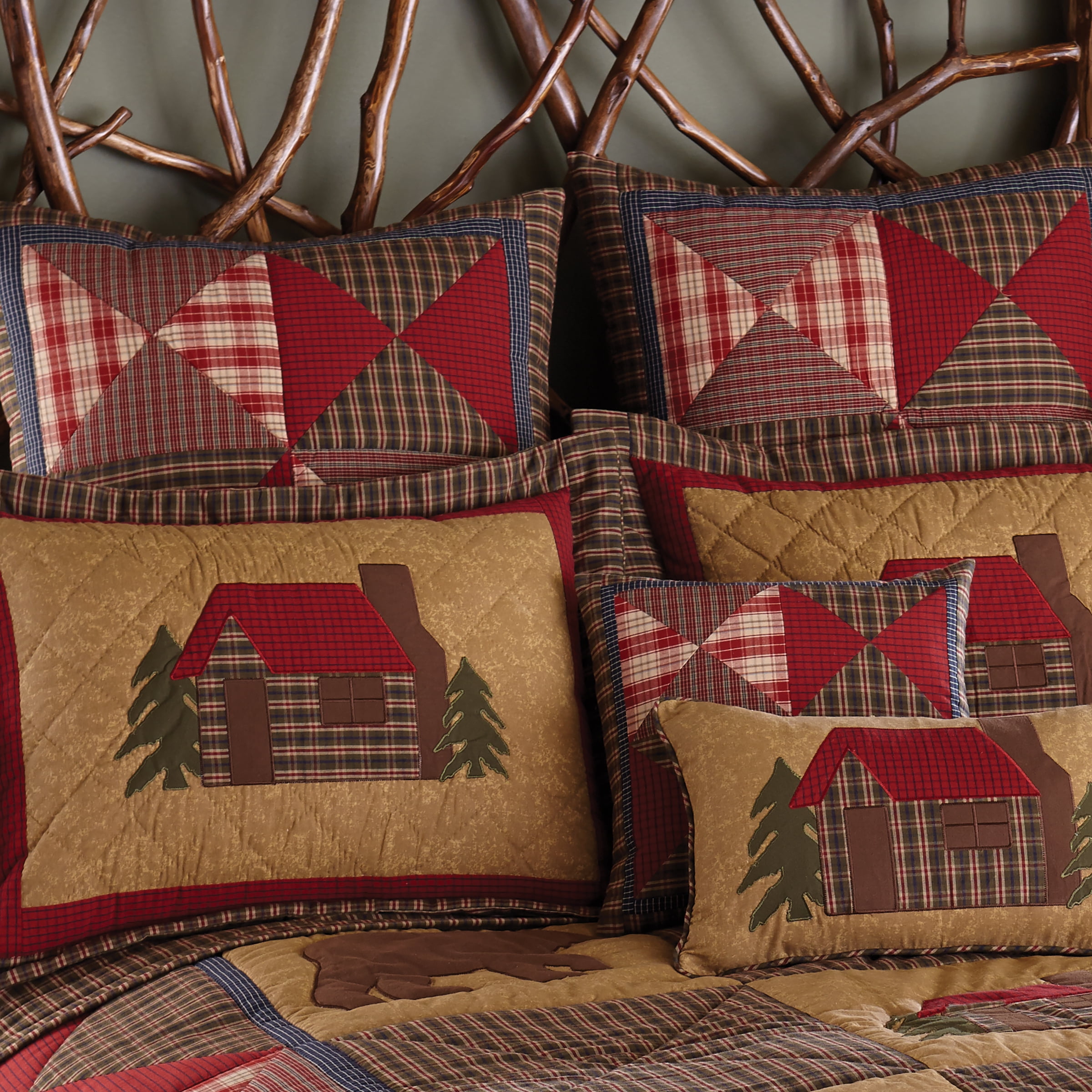 Park Designs Cabin Patchwork Euro Sham Patchwork - Walmart.com