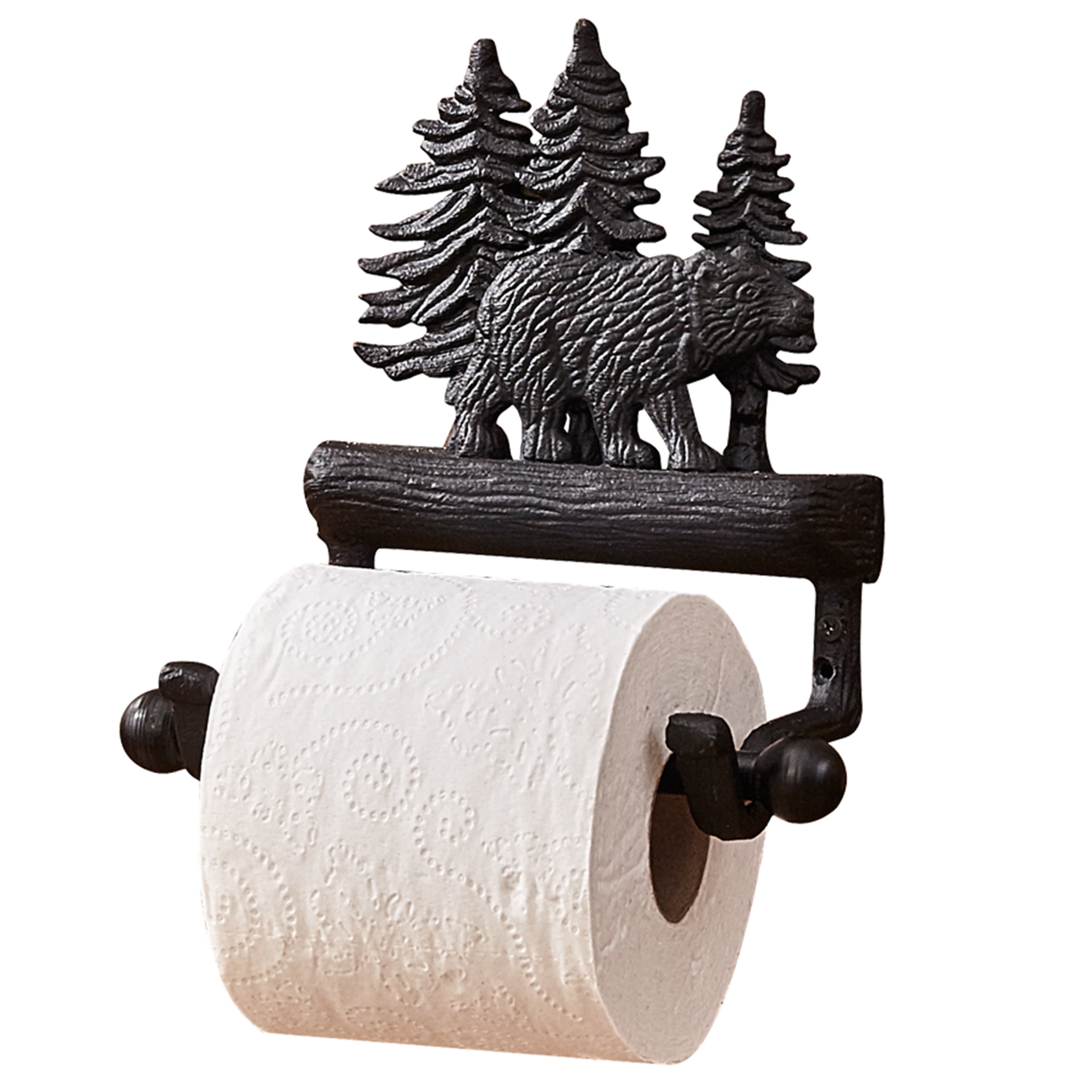 Park Designs Cast Black Bear Toilet Tissue Holder - Walmart.com