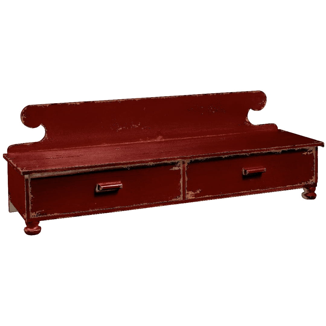 Park Designs Counter Shelf Aged Red - Walmart.com