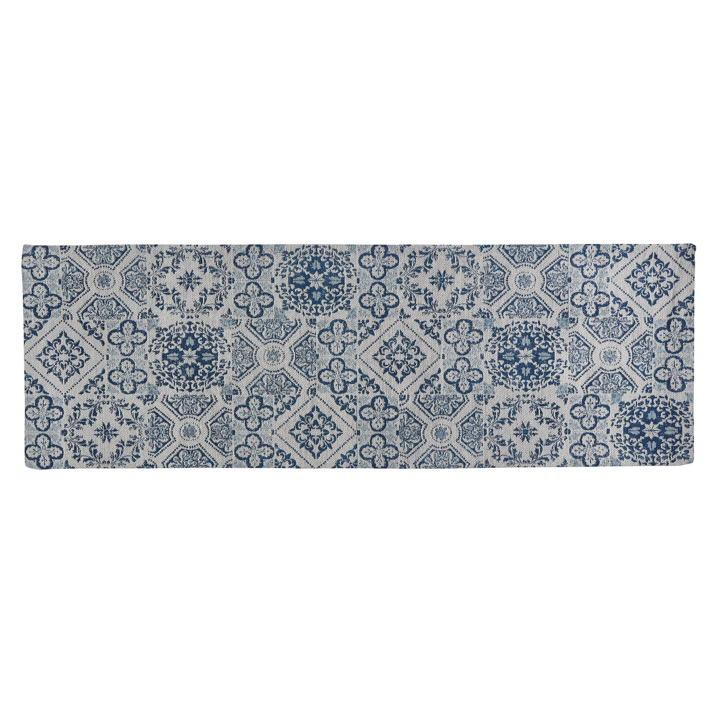 Park Designs Delft Tile Mosaic Blue Indoor Rug Runner 2' x 6' - Walmart.com