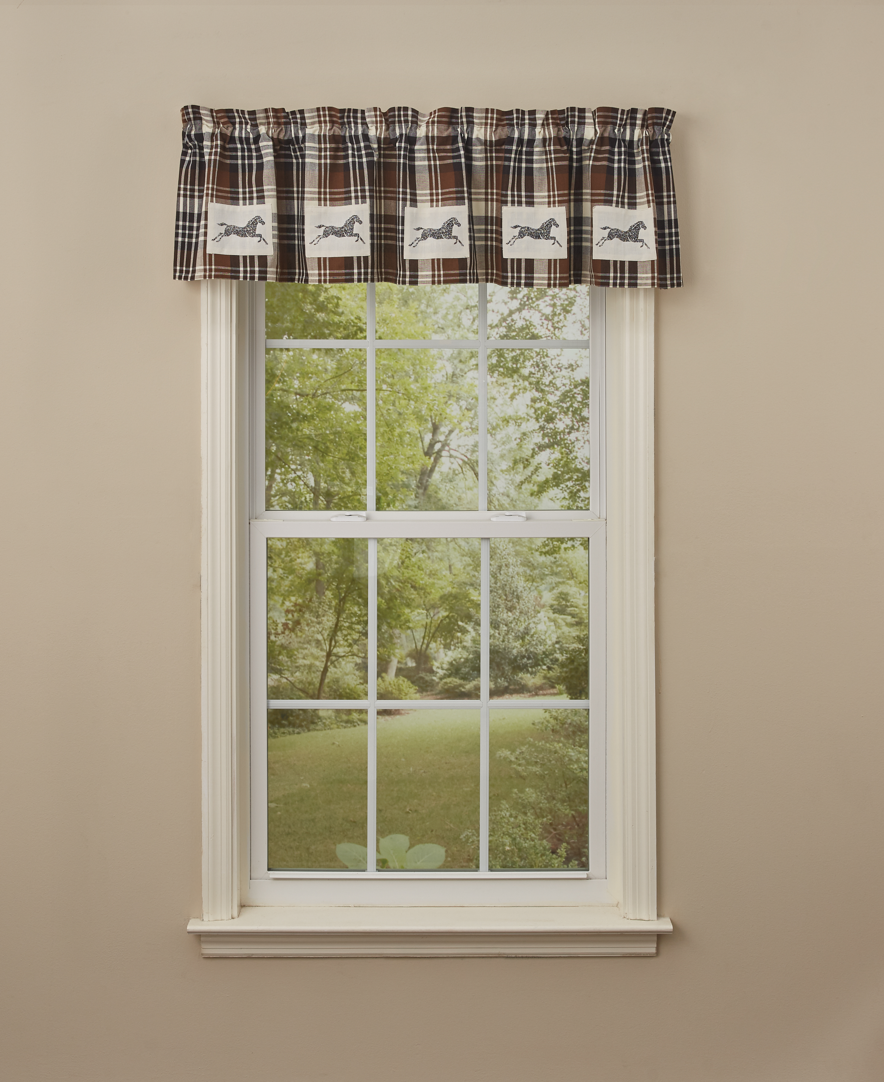Park Designs Derby Horse Patch Lined Valance 60'' x 14'' - Walmart.com