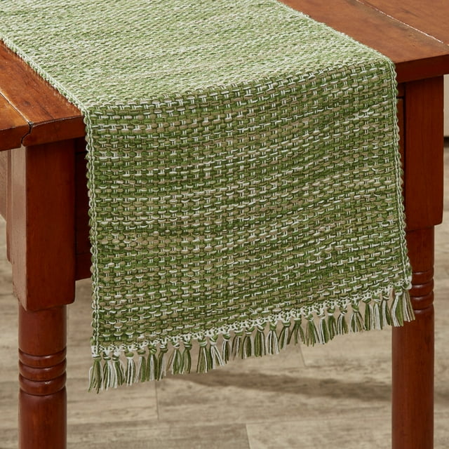 Park Designs Evergreen Basketweave Table Runner 13" X 36" - Walmart.com