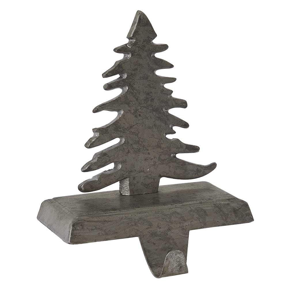 Park Designs Galvanized Fir Tree Stocking Hanger, Set of 2, 8x6x5 ...