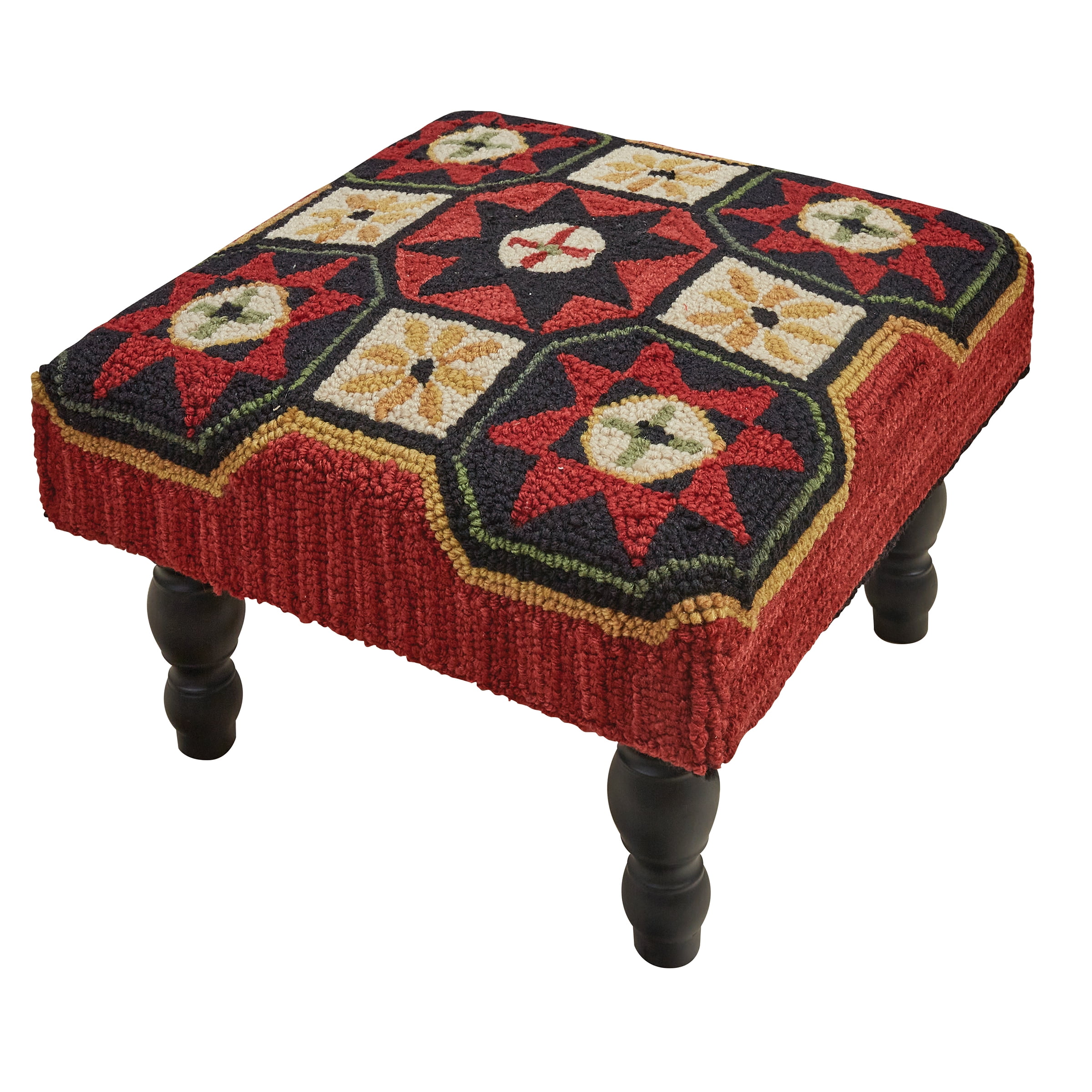 Park Designs Folk Star Hooked Stool - Walmart.com