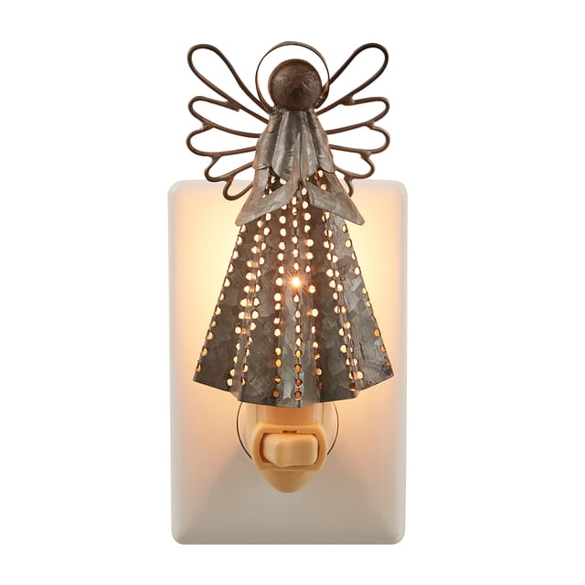 Park Designs Galvanized Angel Night Light - Walmart Business Supplies