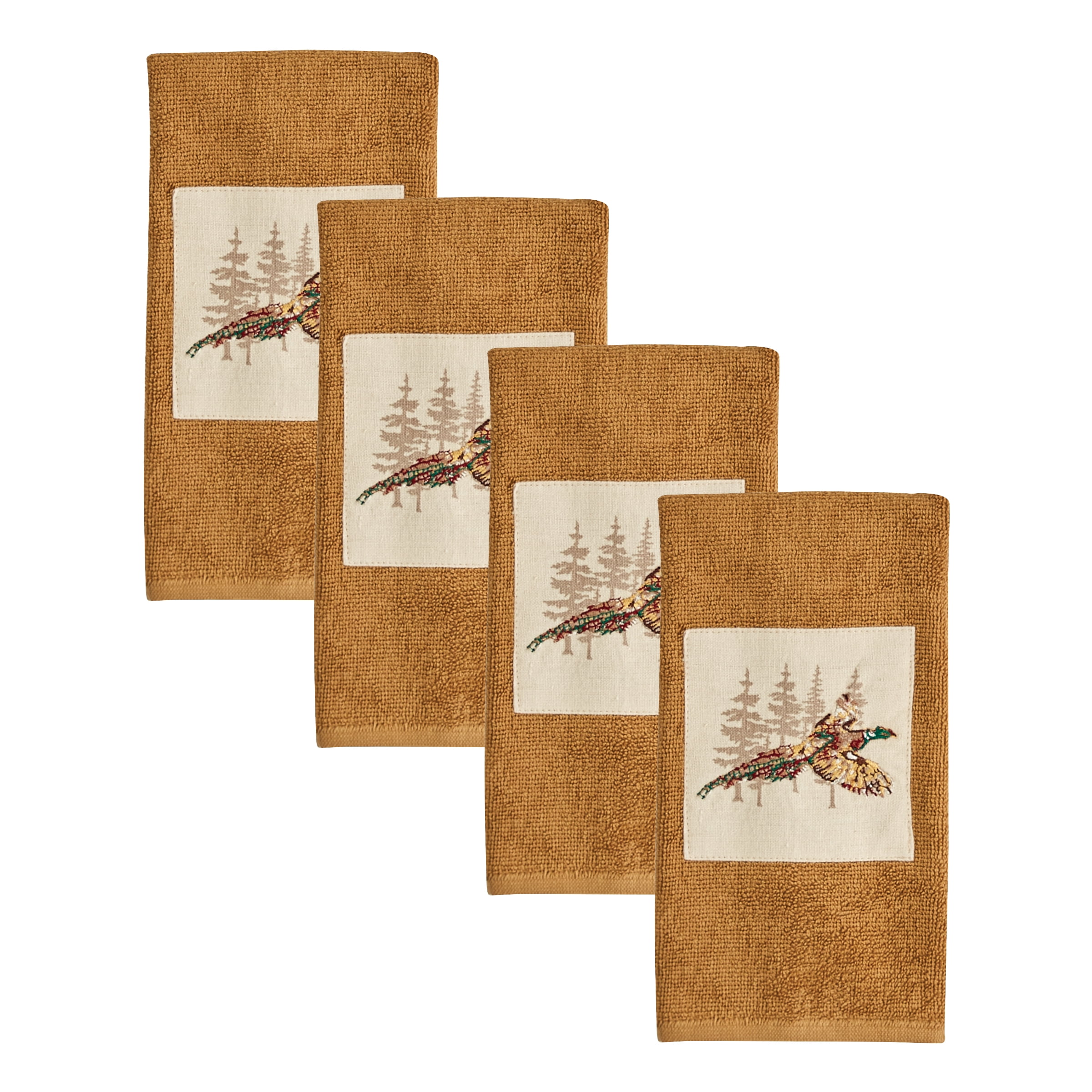 Park Designs Gamekeeper Terry Fingertip Towel Set of 4 - Walmart.com