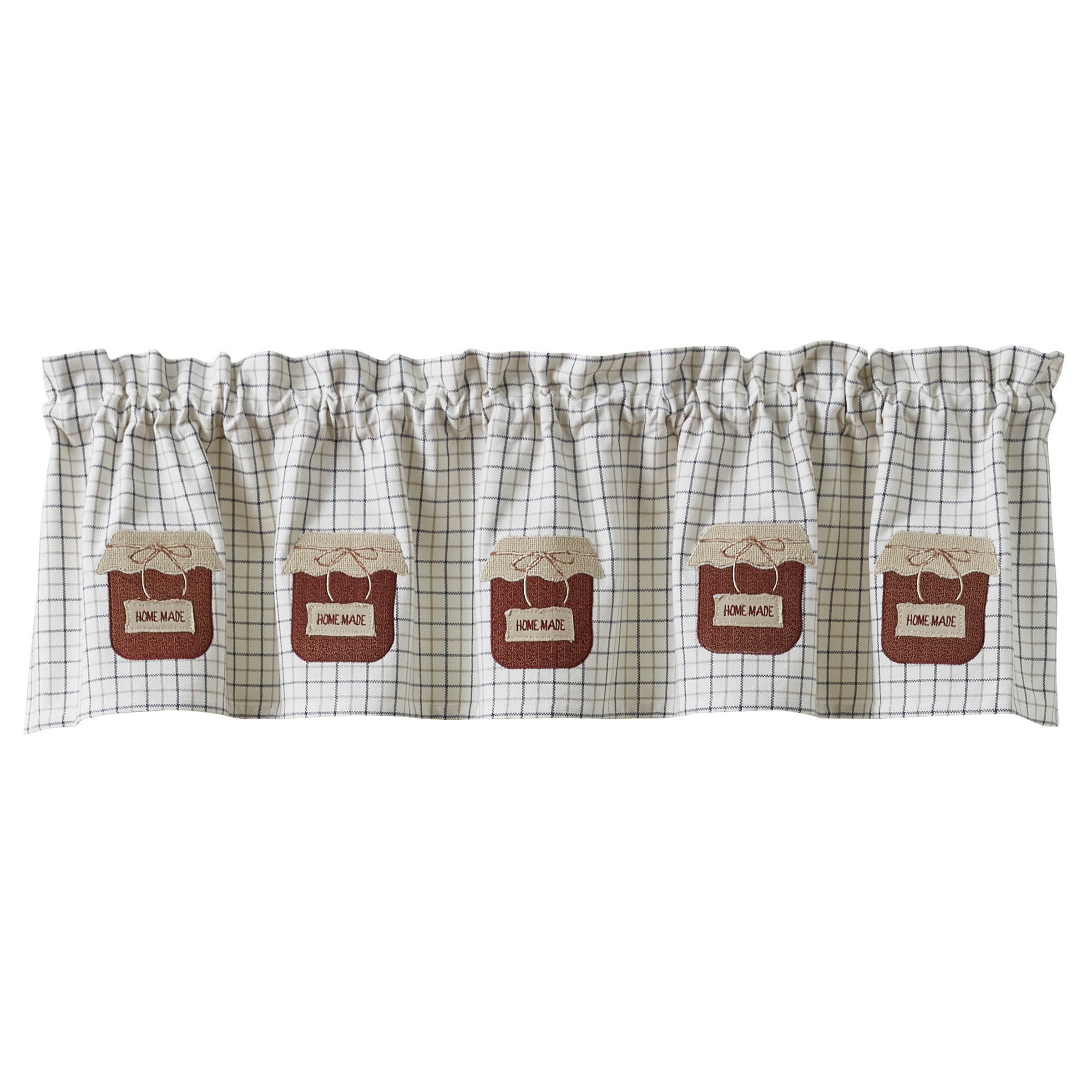 Park Designs Jam Jar Lined Applique Valance 60" X 14" - Walmart.com
