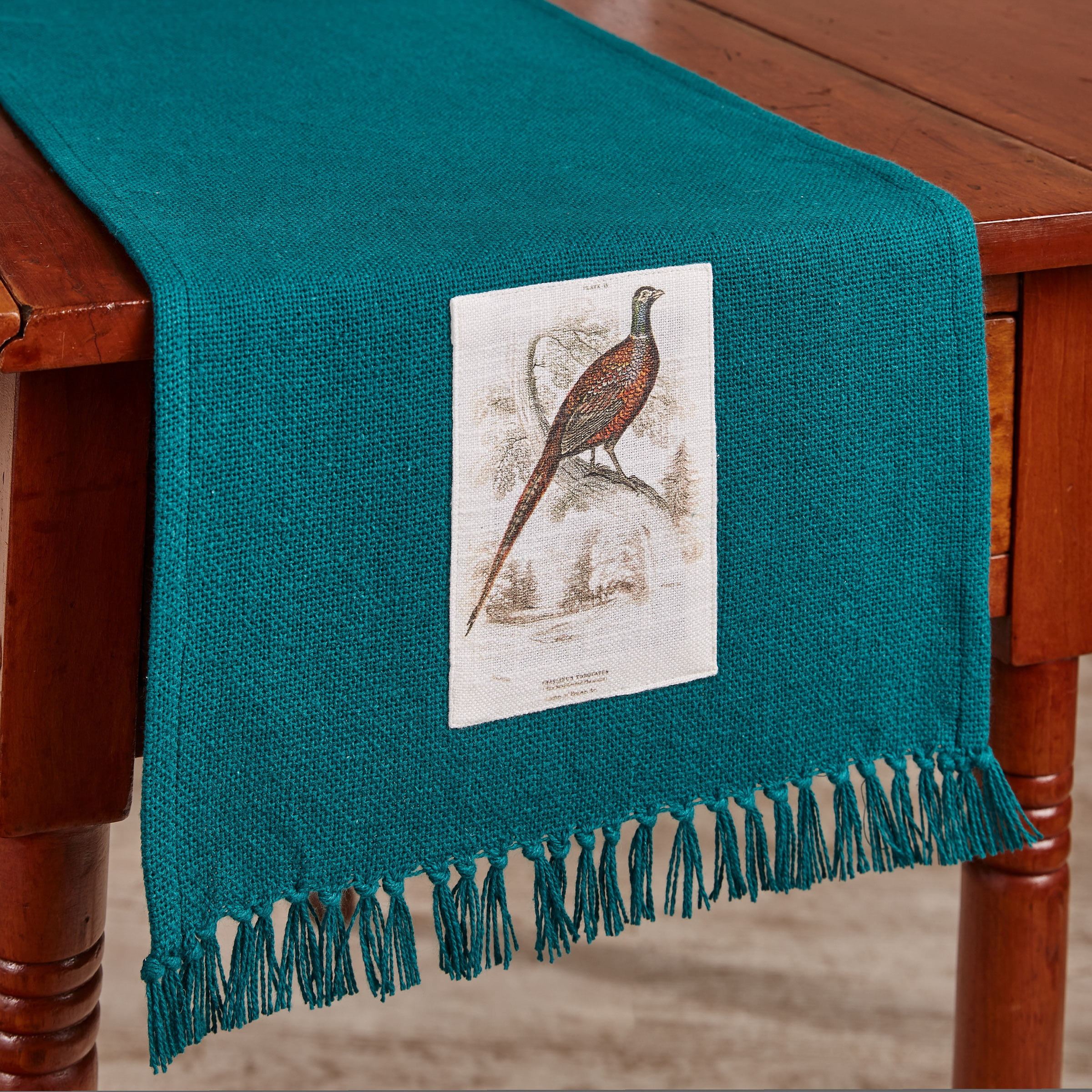 Park Designs Pheasant Run Patch Table Runner 54''L Blue - Walmart.com